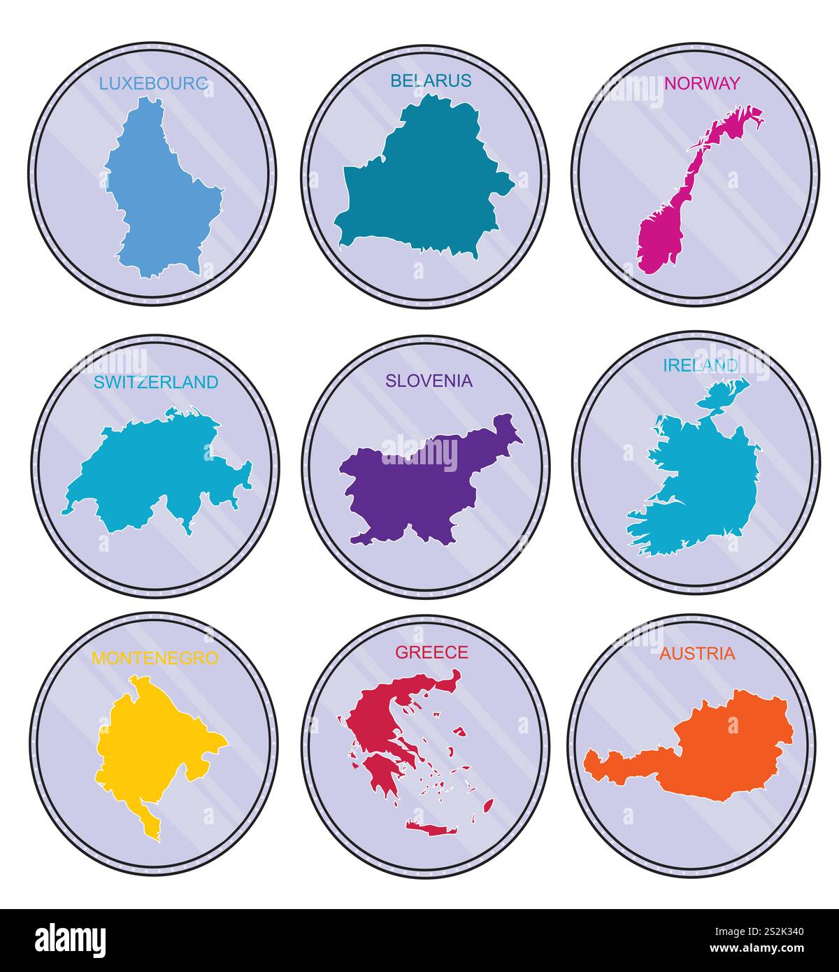 Maps of the world Banque d'images vectorielles - Alamy
