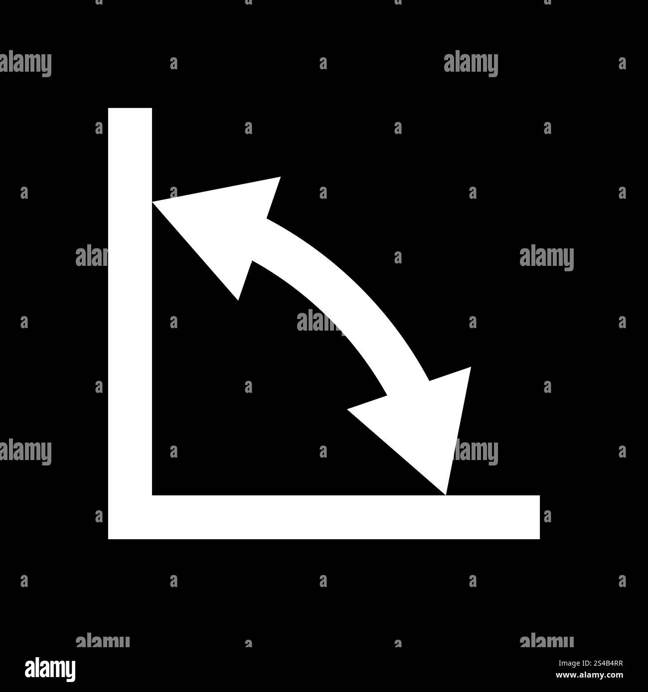 Géométrie mathématique signes symboles C'est une icône blanche ...