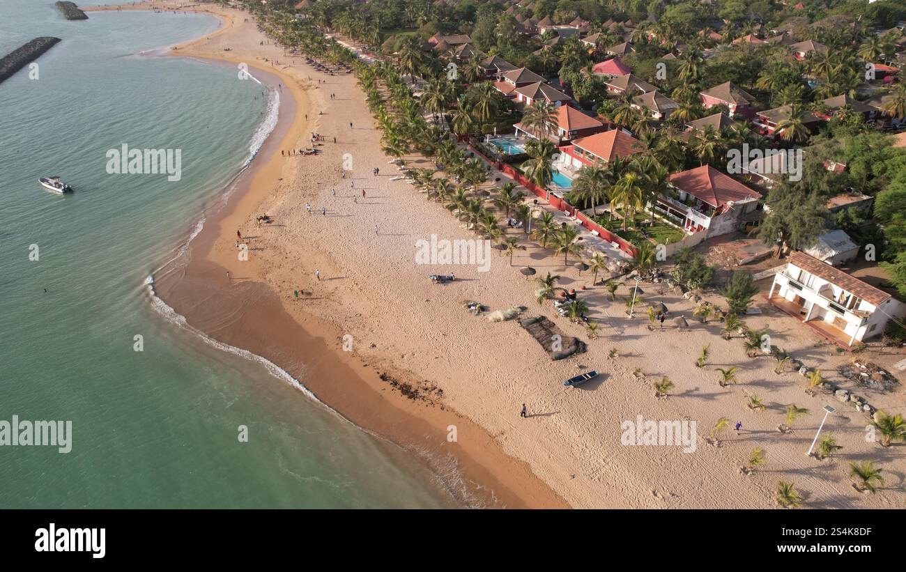 Saly. 12 janvier 2025. Une photo de drone aérien prise le 12 janvier ...