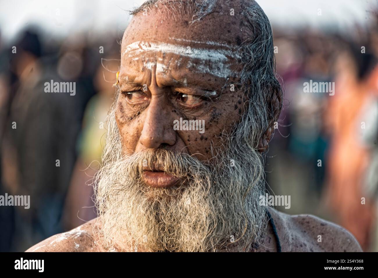 Maha Kumbh Mela à Prayagraj, Inde : portrait de sadhus Photo Stock - Alamy