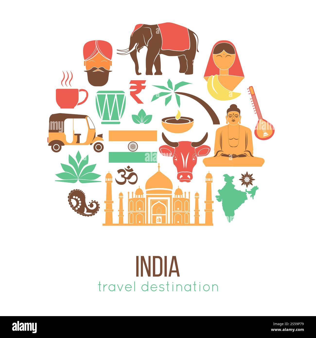 Inde voyage monuments célèbres et symboles de la culture touristique ...