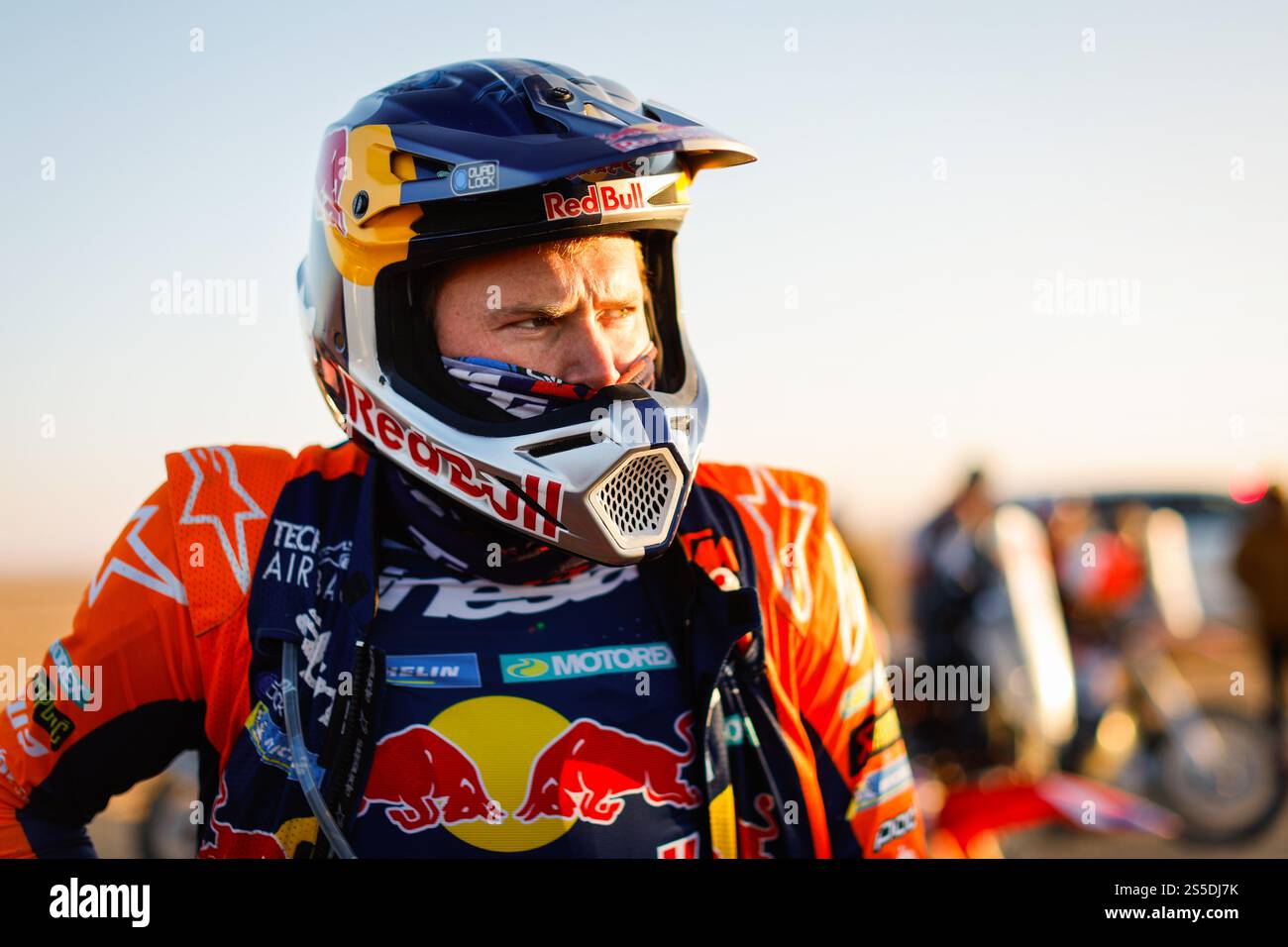 Haradh, Arabie saoudite. 14 janvier 2025. SANDERS Daniel (aus), KTM, Red Bull KTM Factory Racing ...