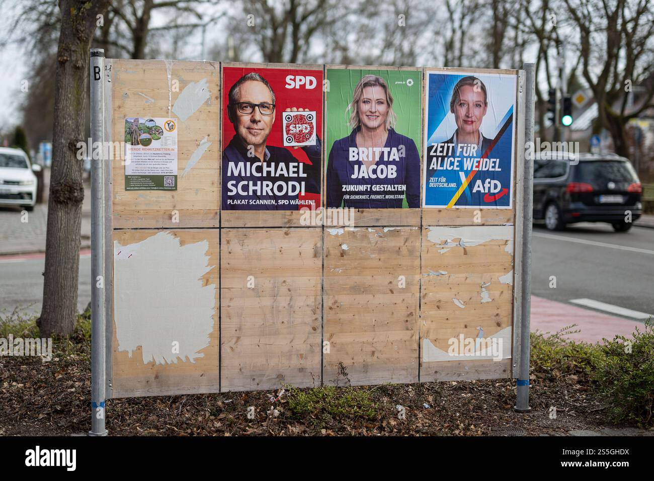 Muenchen GER, Themenbild, Wahlplakate zur Bundestagswahl in Deutschland ...