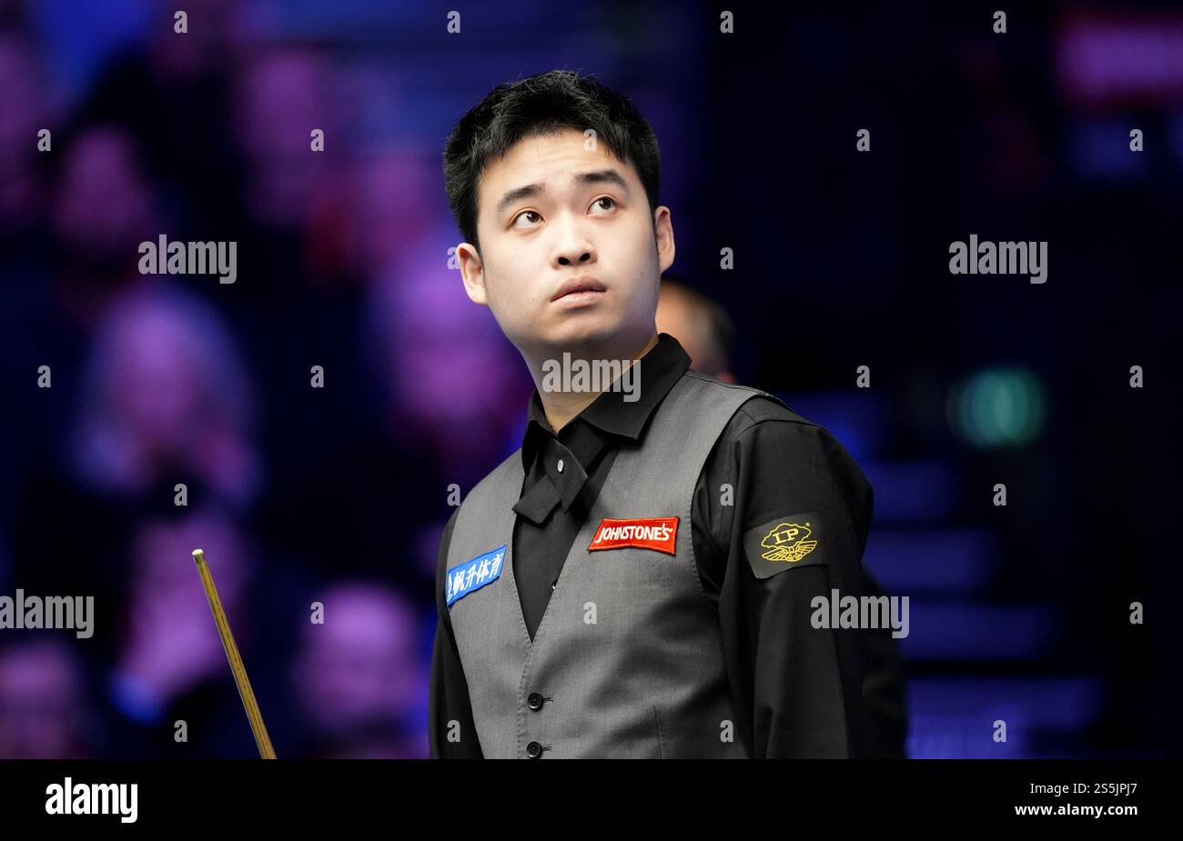 Jiahui si lors de son dernier match contre Mark Allen lors de la ...