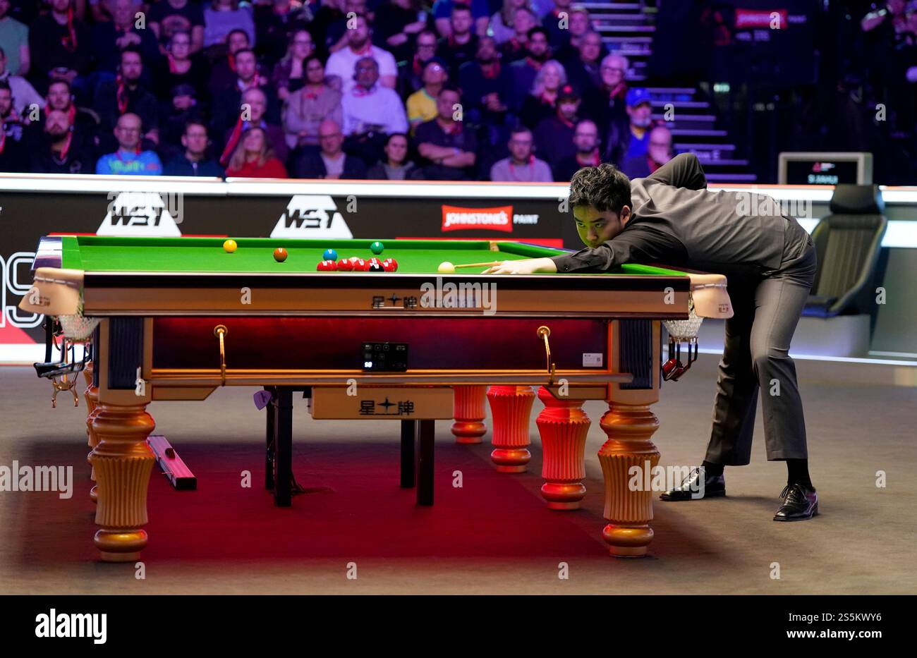 Jiahui si lors de son dernier match contre Mark Allen lors de la ...
