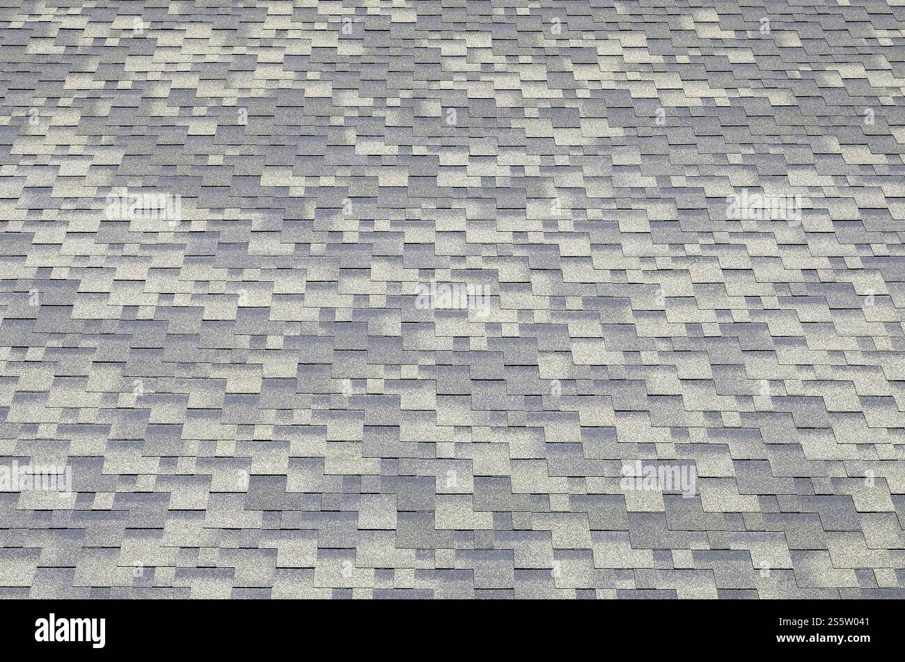 Bardeaux flexibles de surface de toiture en bitume. Texture mosaïque de ...