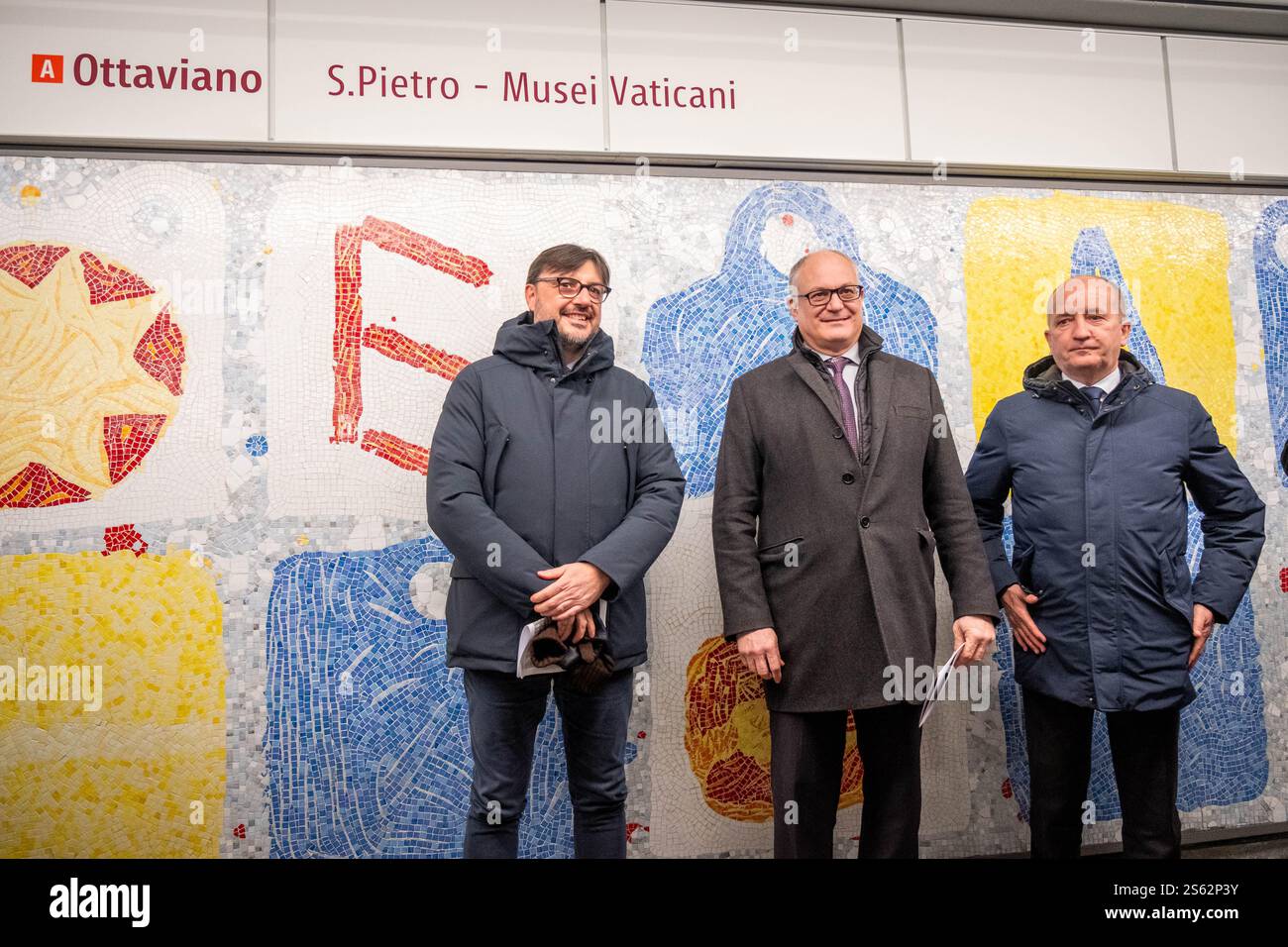 Rome, RM, Italie. 15 janvier 2025. ROBERTO GUALTIERI, maire de Rome ...