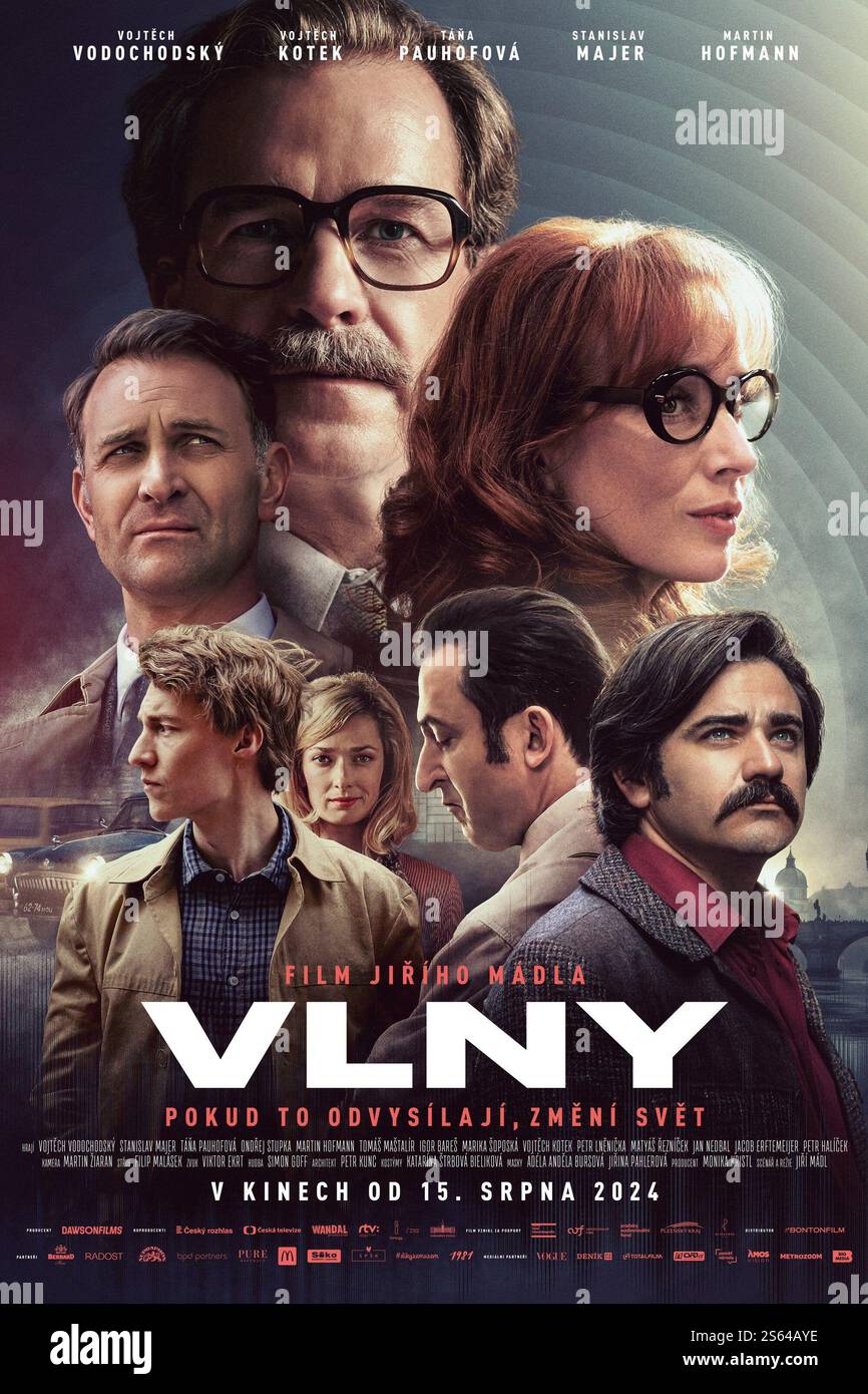 WAVES, (alias VLNY), affiche tchèque, en haut à gauche : Tomas Mastalir ...