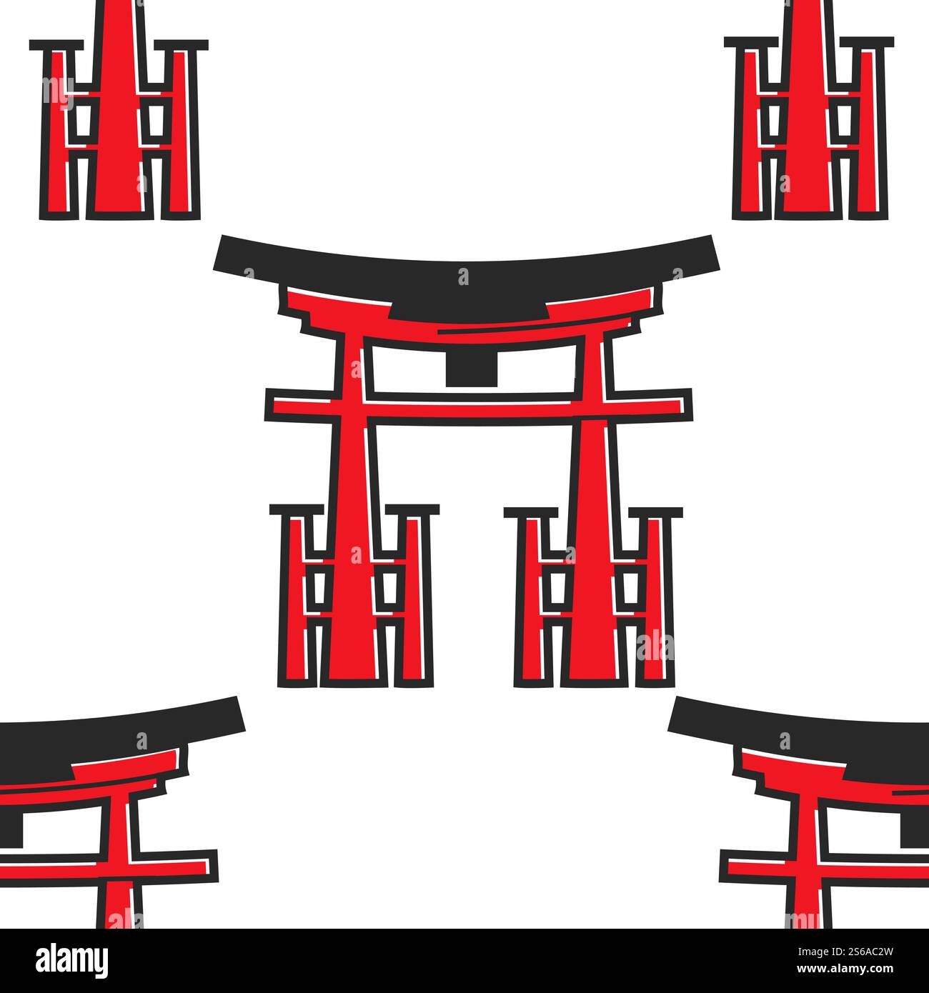 Architecture de la porte Torii et culture orientale symbole japonais ...