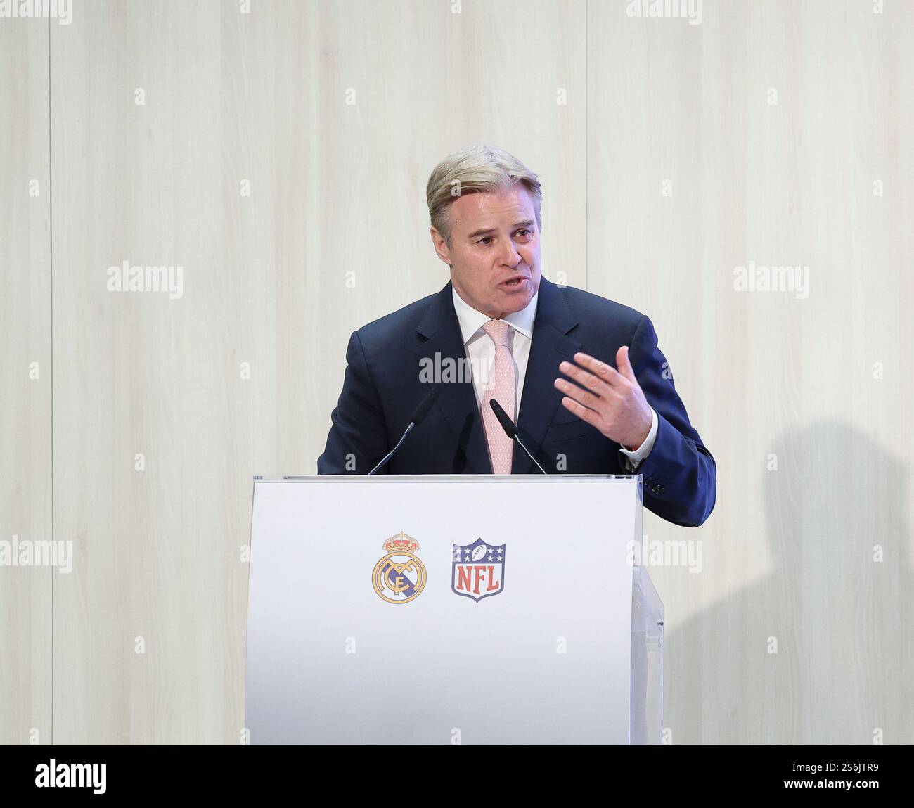 NFL Director of Europe and Asia-Pacific Brett Gosper speaks during the ...