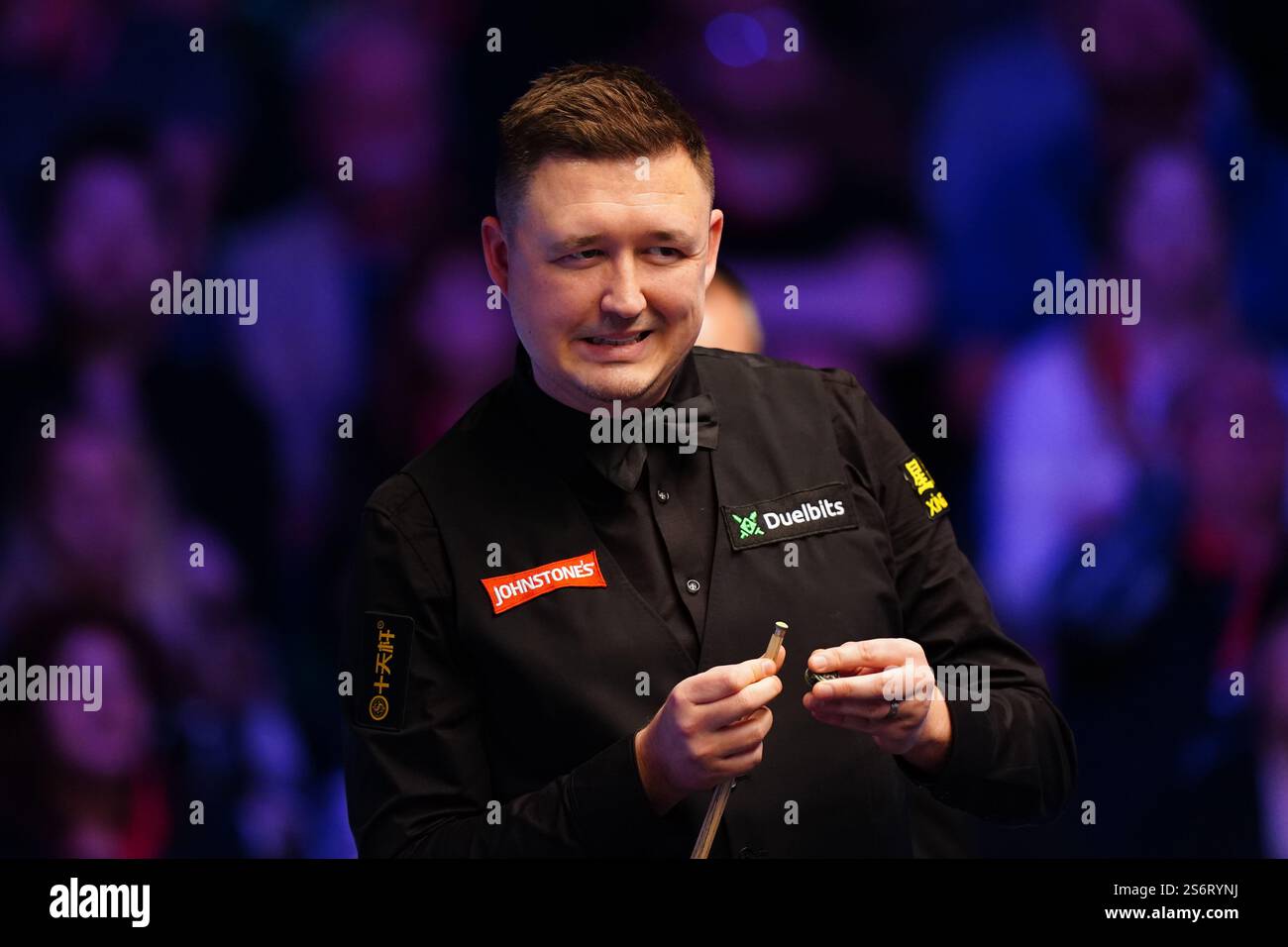 Kyren Wilson lors de son match contre Luca Brecel (non photographié) le ...