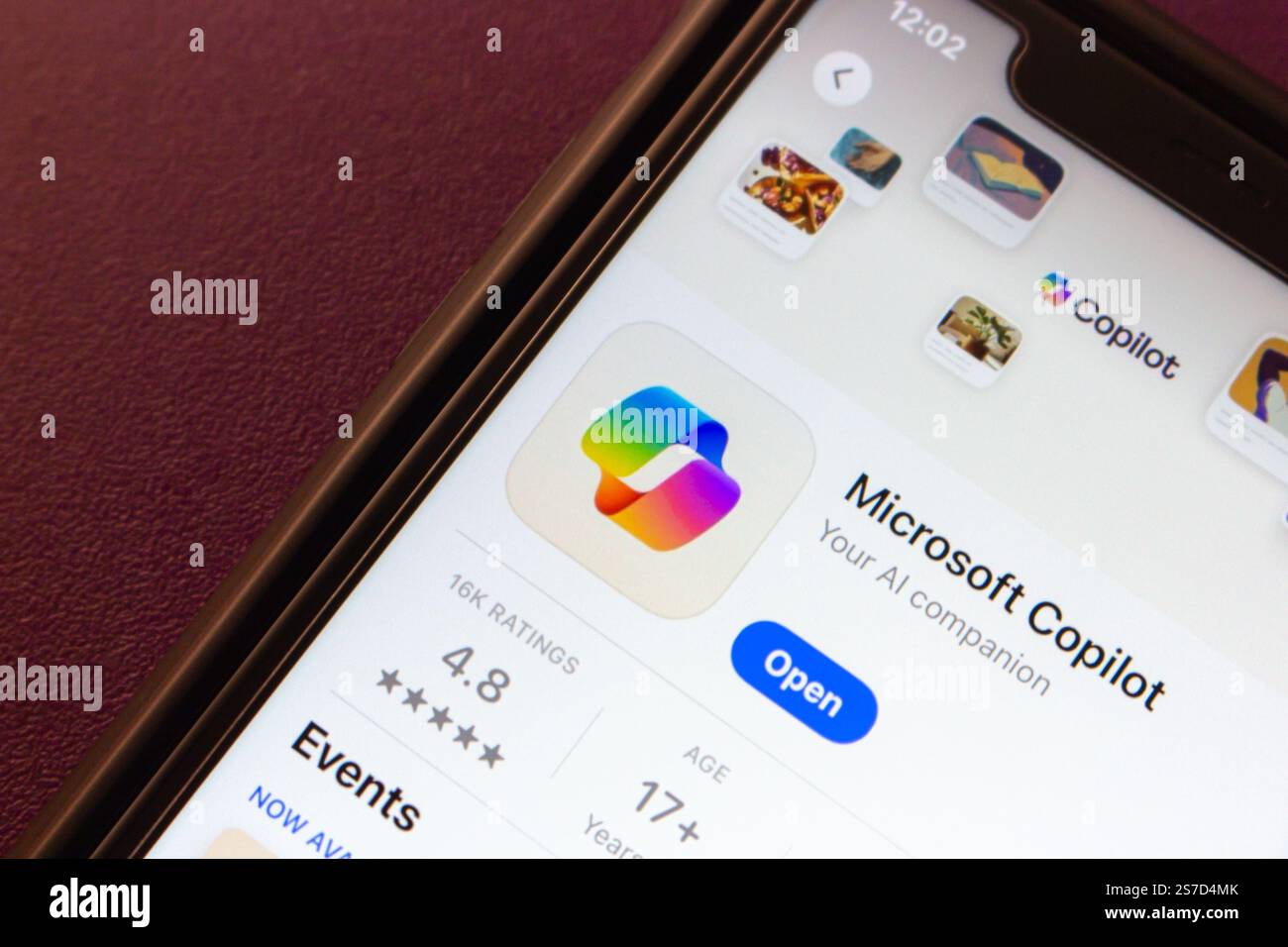 L'application Microsoft CoPilot s'affiche sur l'App Store. CoPilot est ...