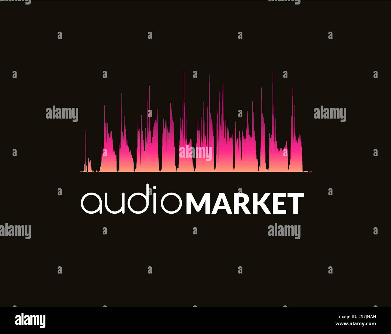 Modèle de logo Sound wave, studio, musique, dj, système audio, fête du ...