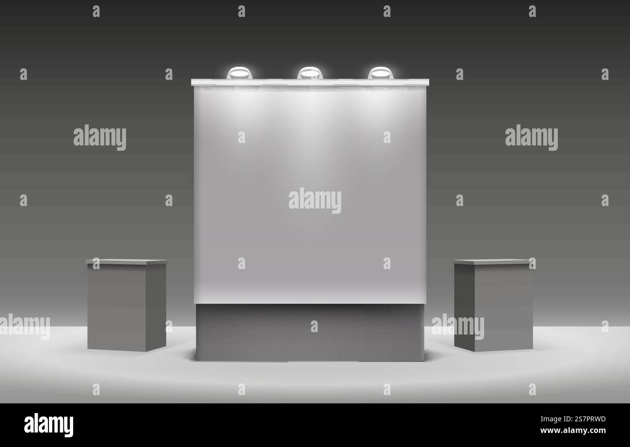 Tableau de présentation de scène, tableau blanc affichage. Illustration ...