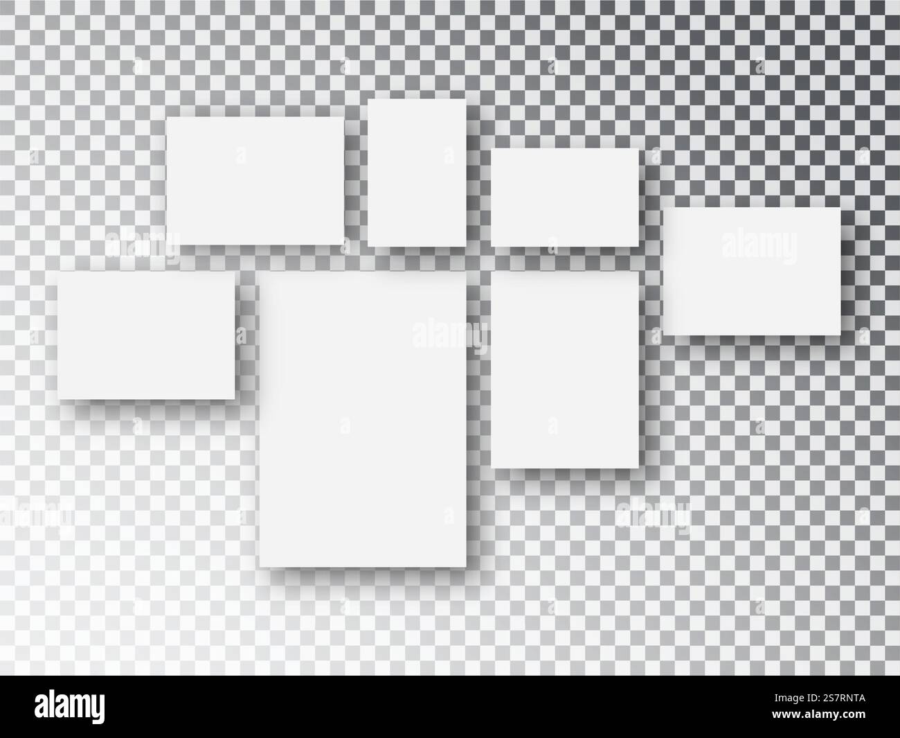 Modèles de collage encadre des parties, une image ou une illustration ...