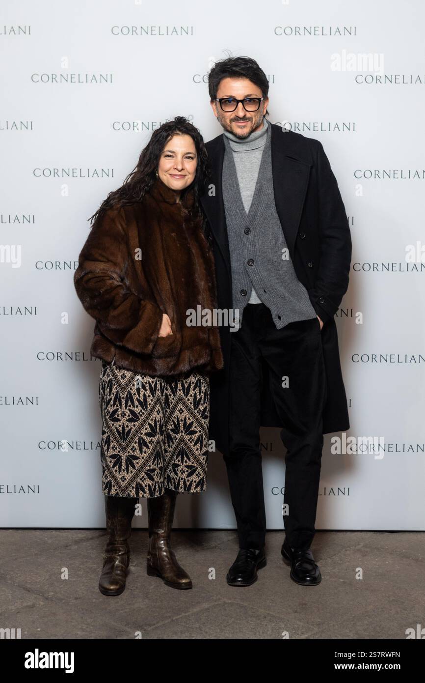 Invités Milan Fashion week - hommes F/W 2025-26 Corneliani présentation ...