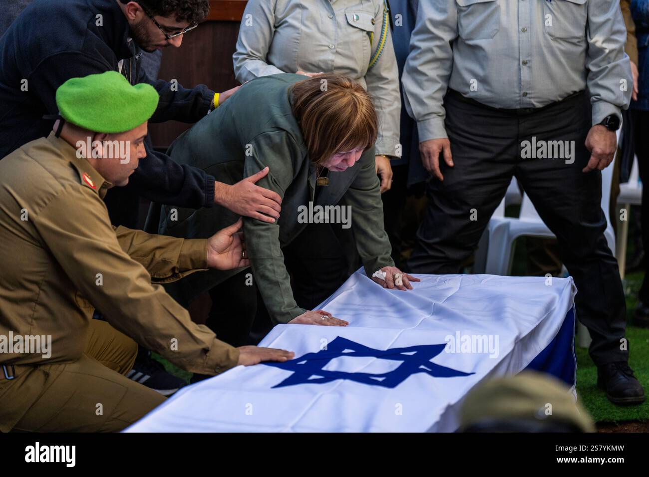 Zehava, mother of Israeli soldier Oron Shaul, who was killed on July 20 ...