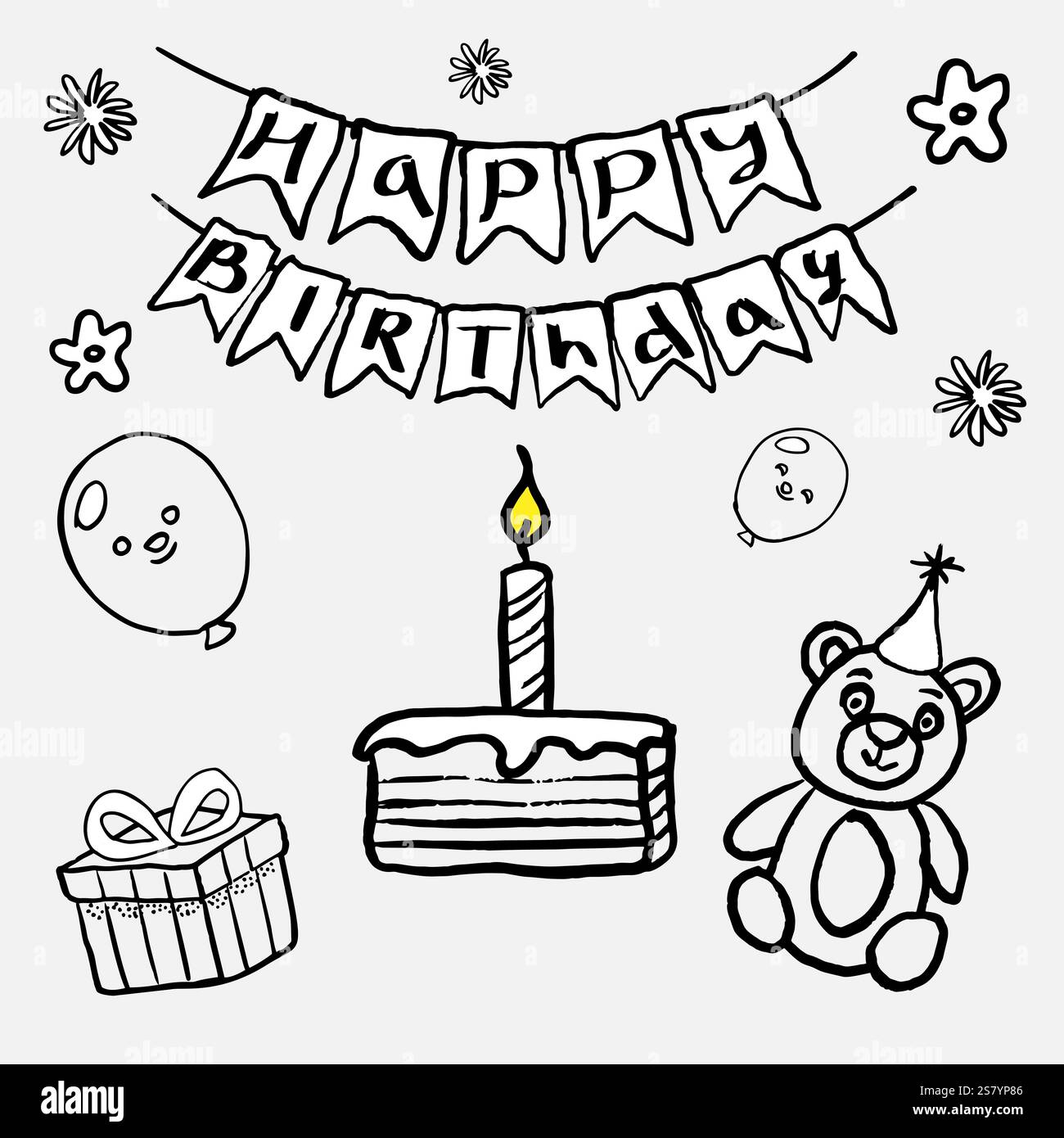 Une jolie composition de félicitations. Illustration vectorielle dans ...