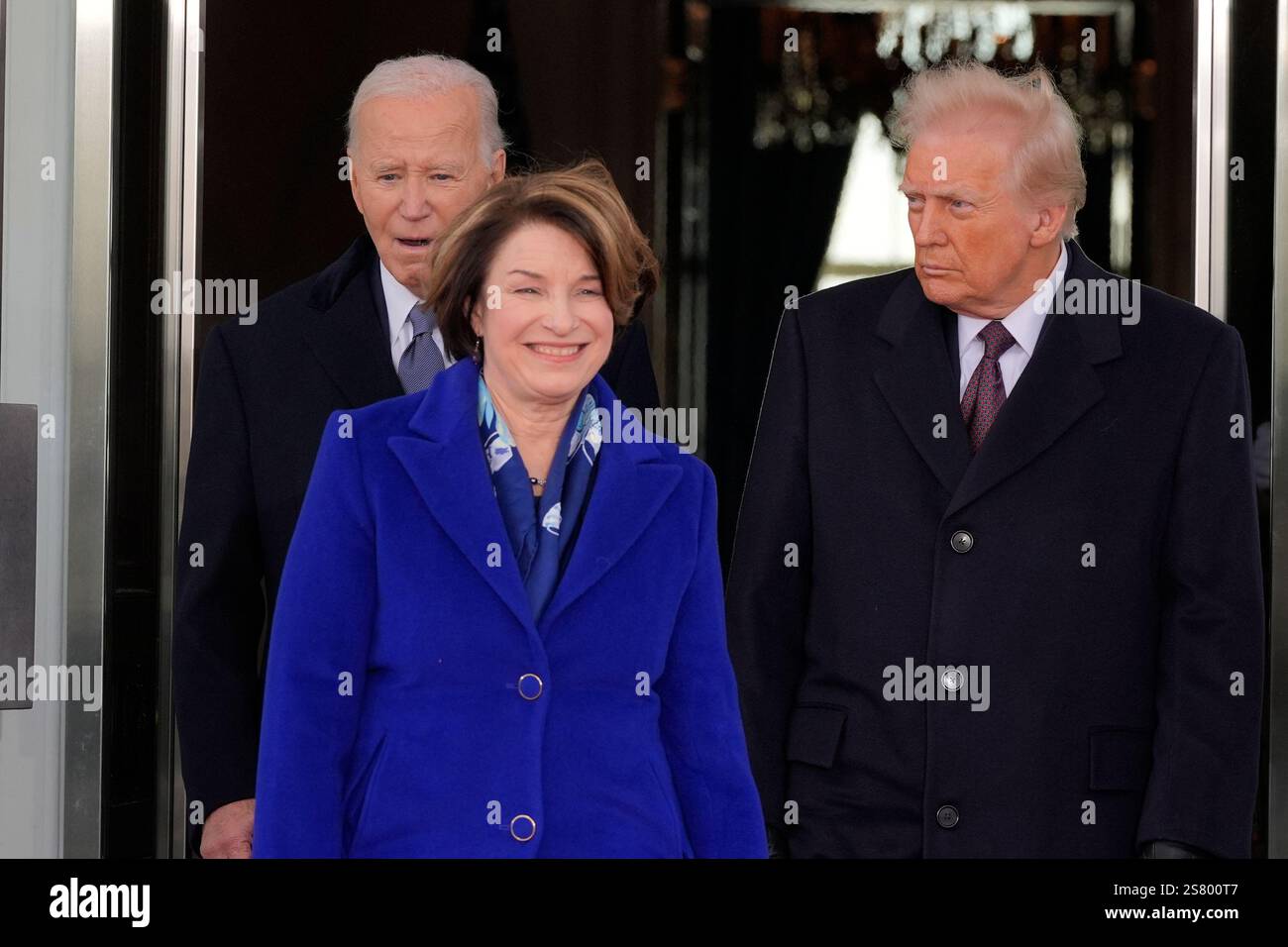 President Joe Biden and President-elect Donald Trump, escorted by Sen ...