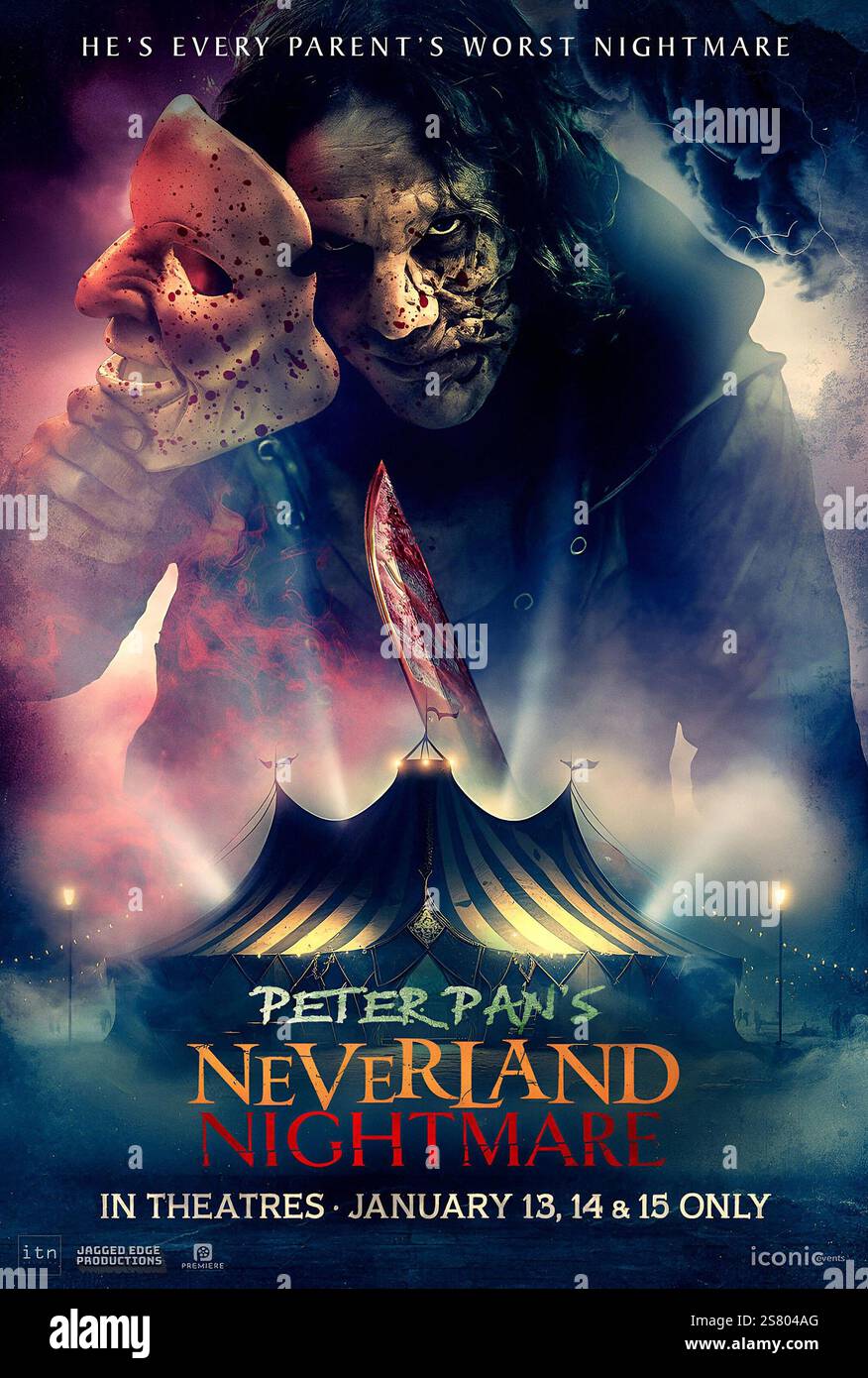 PETER PAN'S NEVERLAND NIGHTMARE, affiche, Martin Portlock, 2025. © Iconic Events Release ...
