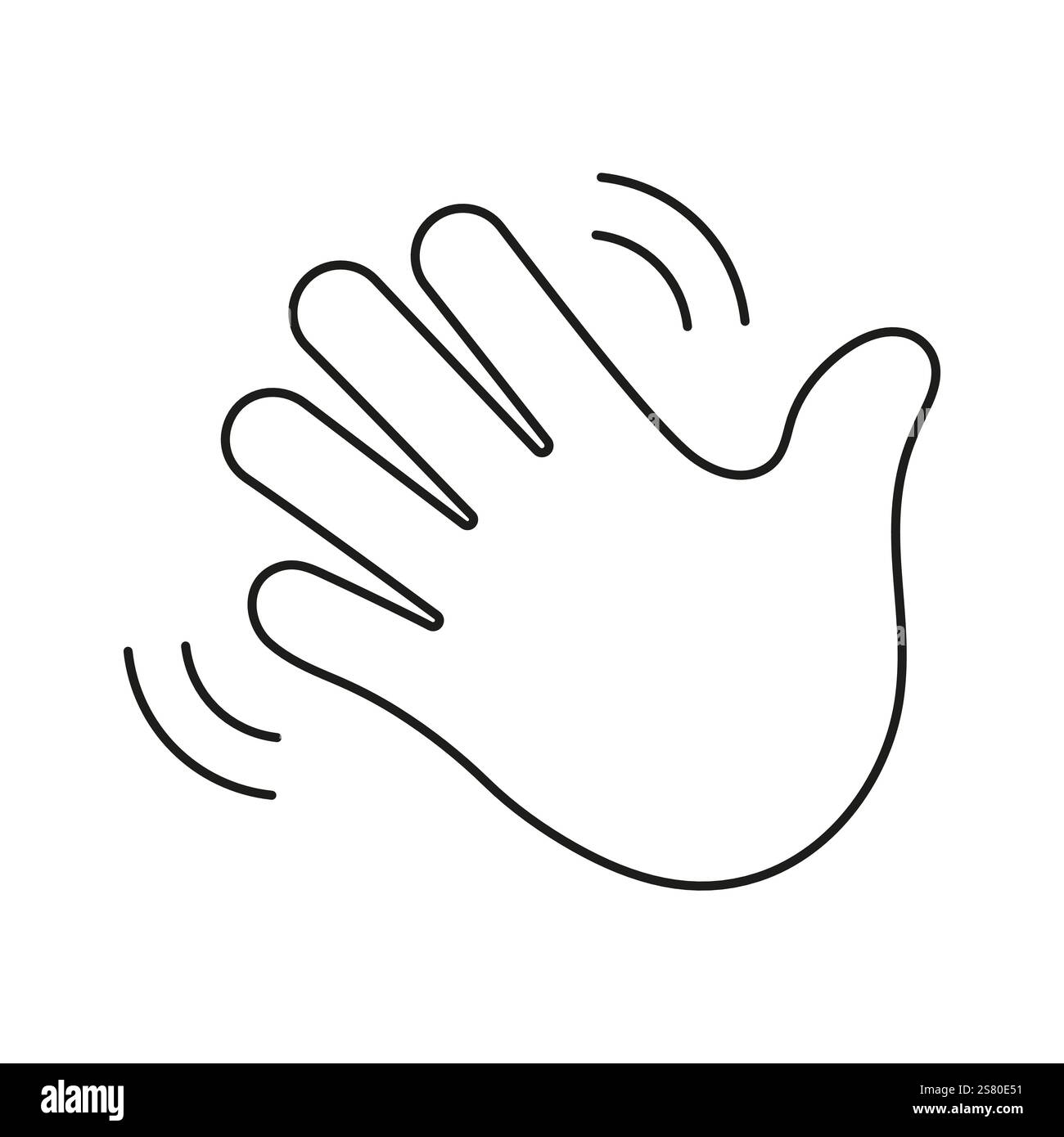Bonjour au revoir Banque d'images vectorielles - Alamy