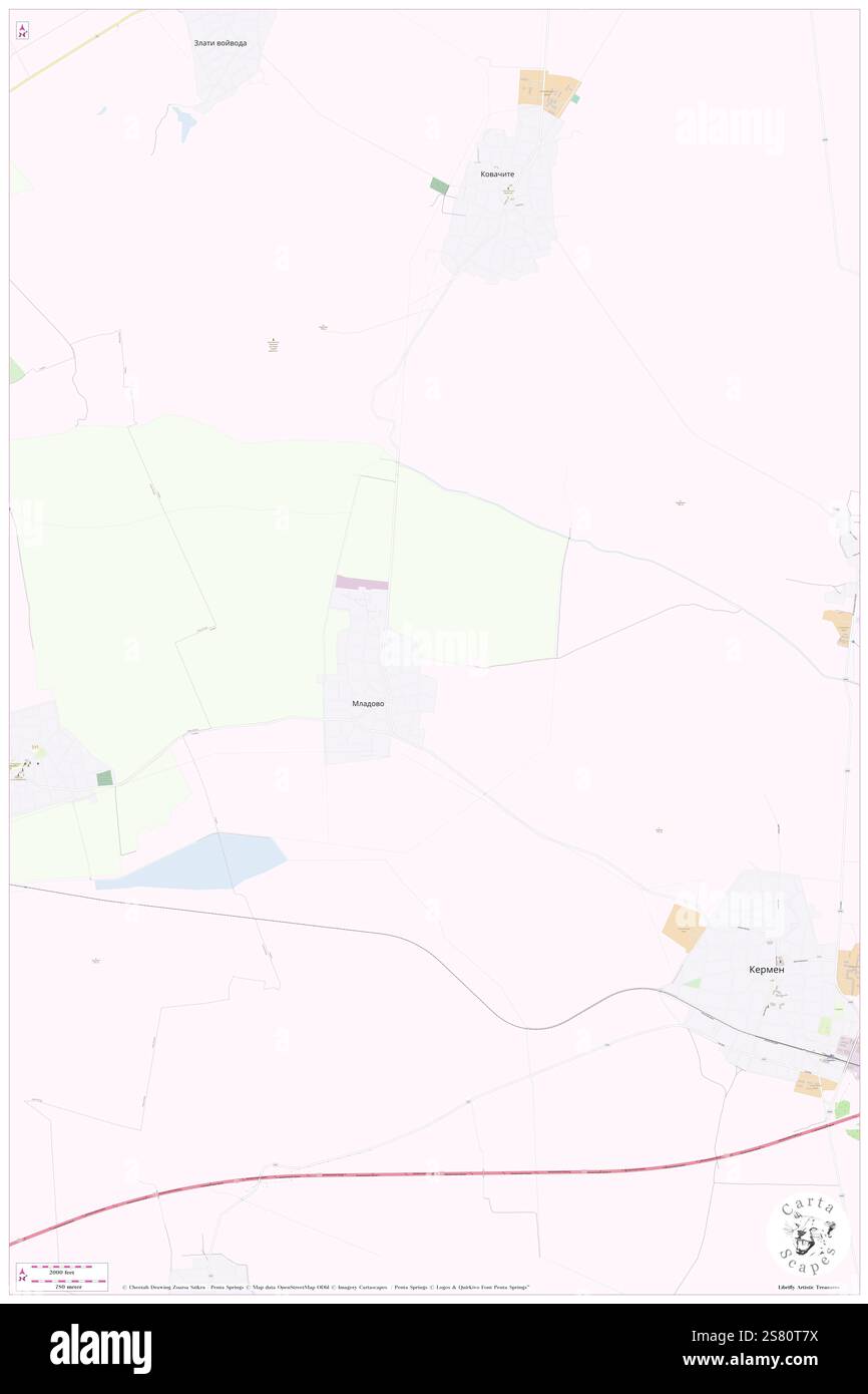 Mladovo, Obshtina Sliven, BG, Bulgarie, Sliven, n 42 31' 59'', N 26 13 ...