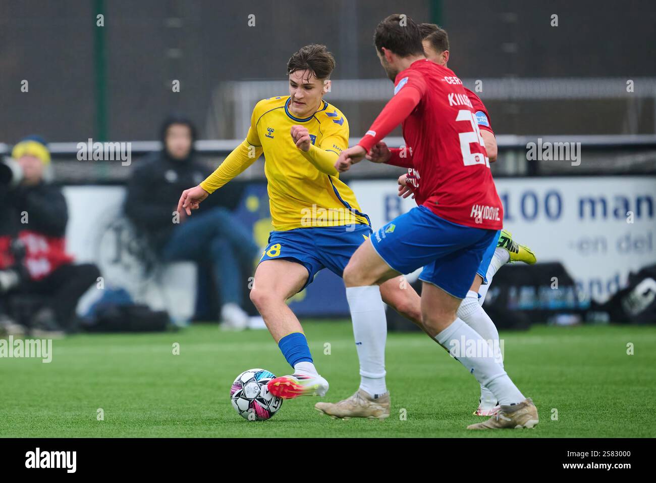 Broendby, Danemark. 18 janvier 2025. Jacob Ambaek de Broendby vu lors d ...
