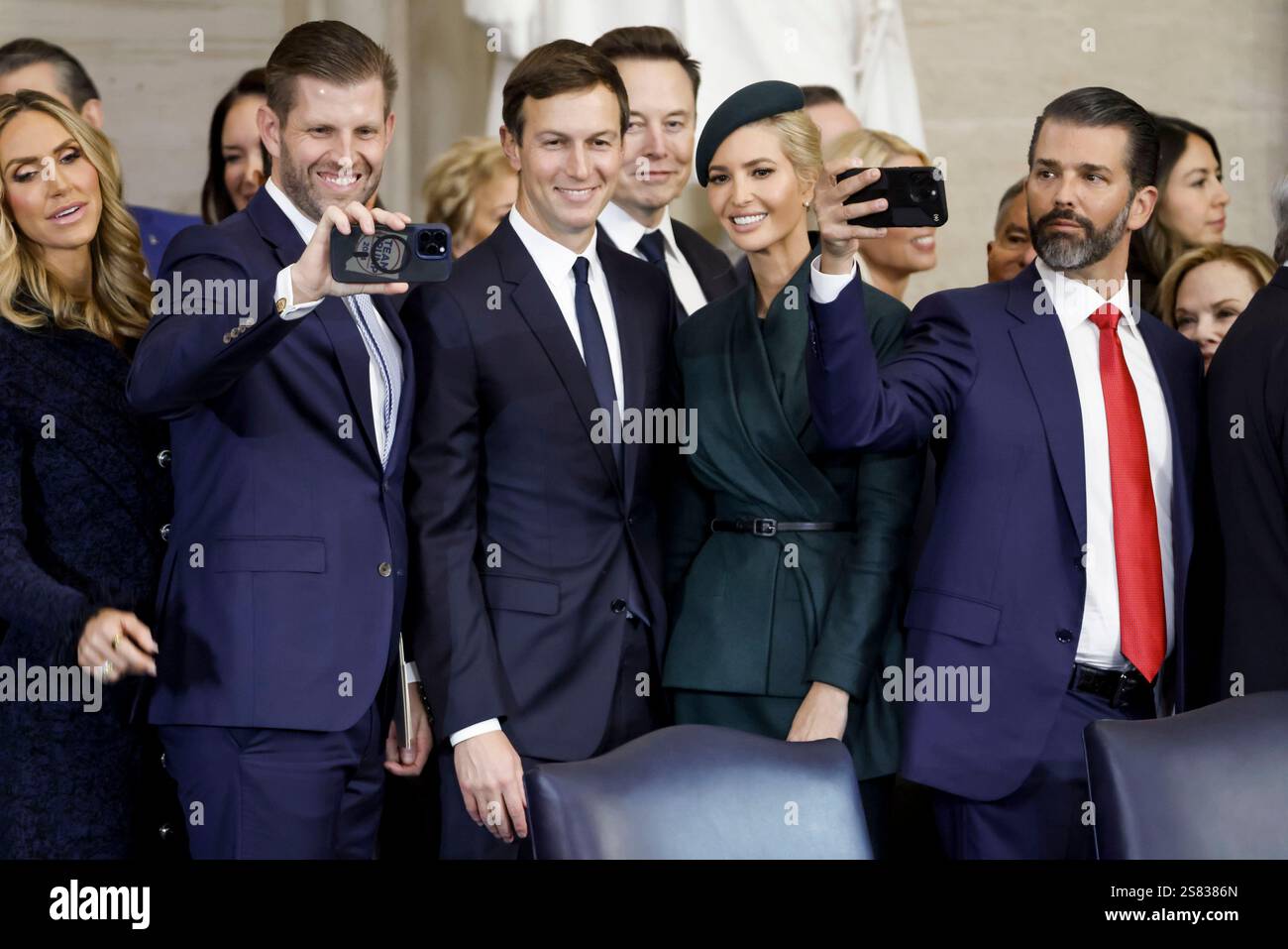 Washington, États-Unis. 20 janvier 2025. (G-d) Laura Trump, Eric Trump ...