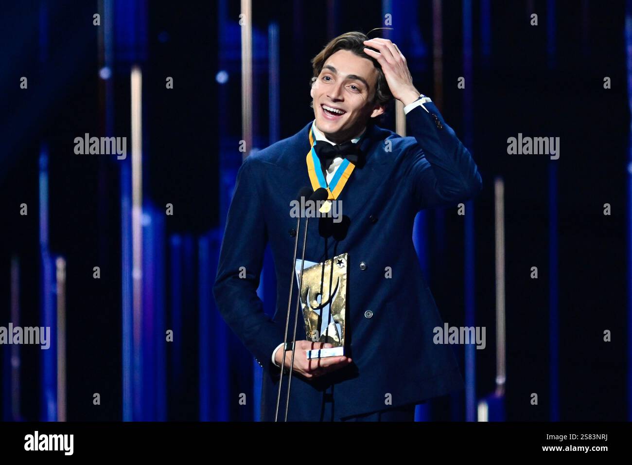 Stockholm, Suède. 20 janvier 2025. STOCKHOLM, SUÈDE 20250120Le voûteur à la perche suédois ...