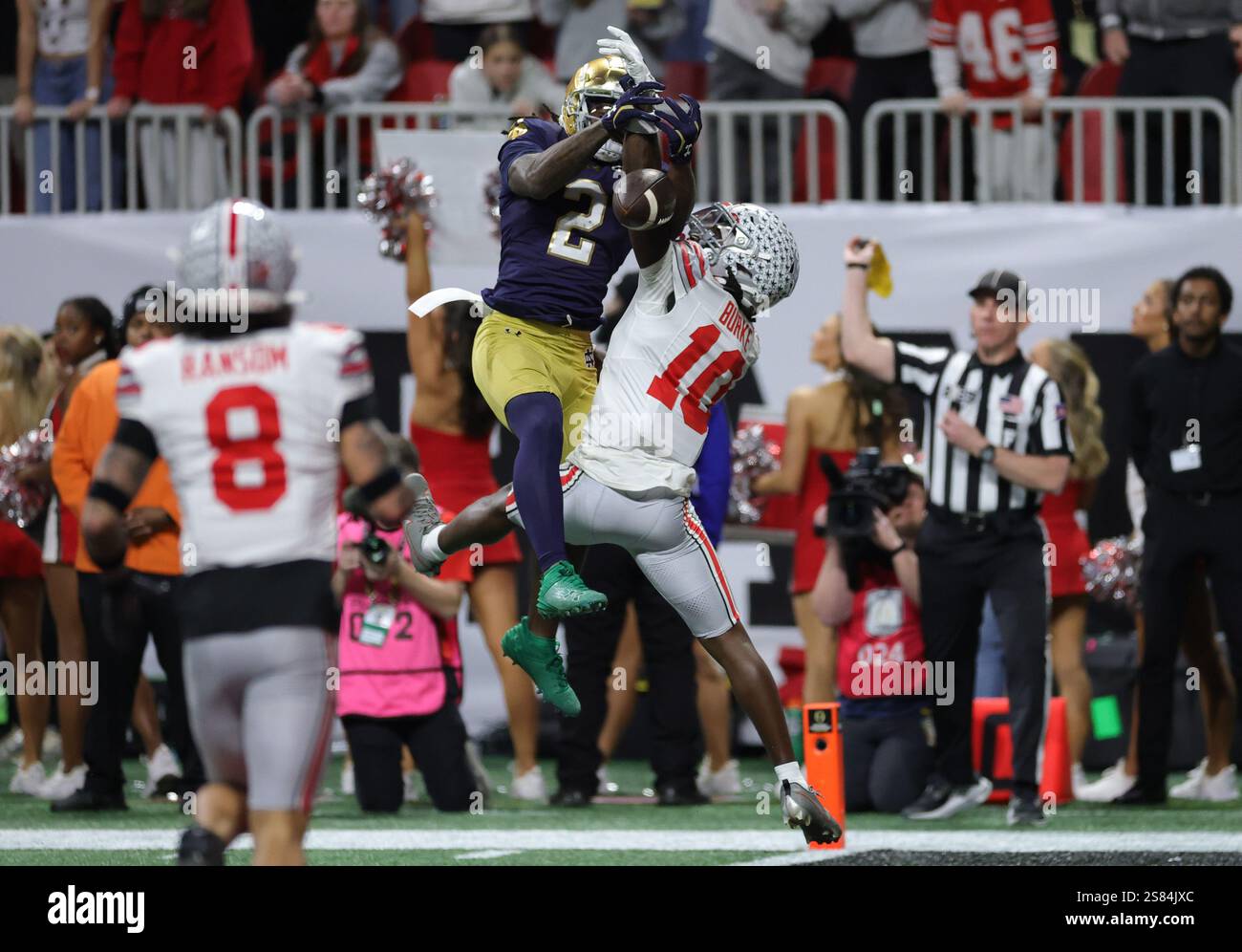 Atlanta, États-Unis. 20 janvier 2025. Le cornerback de l'État de l'Ohio ...