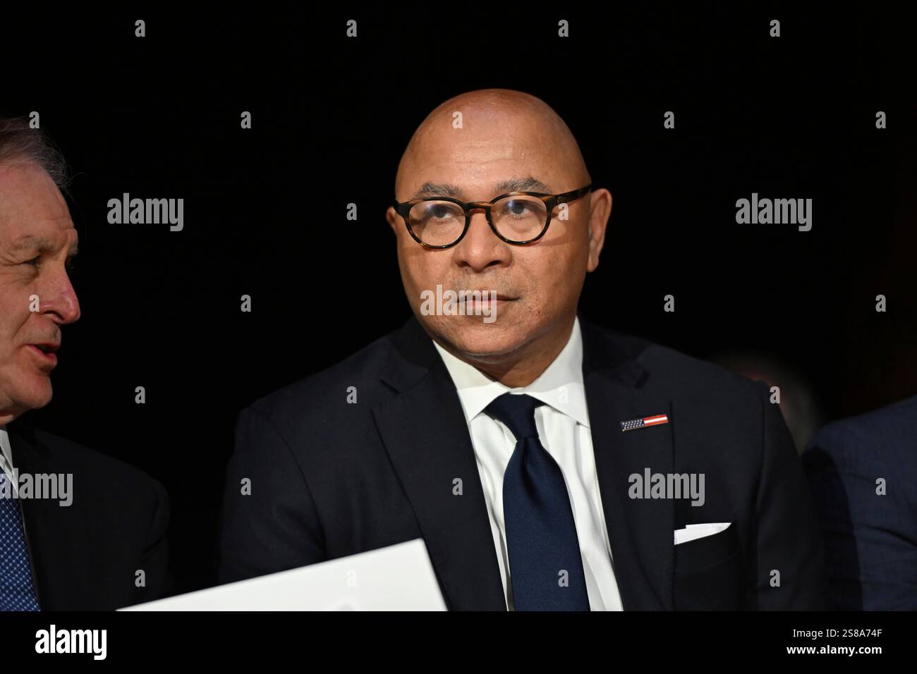 Pennsylvania state Auditor General Tim DeFoor looks out at the audience ...