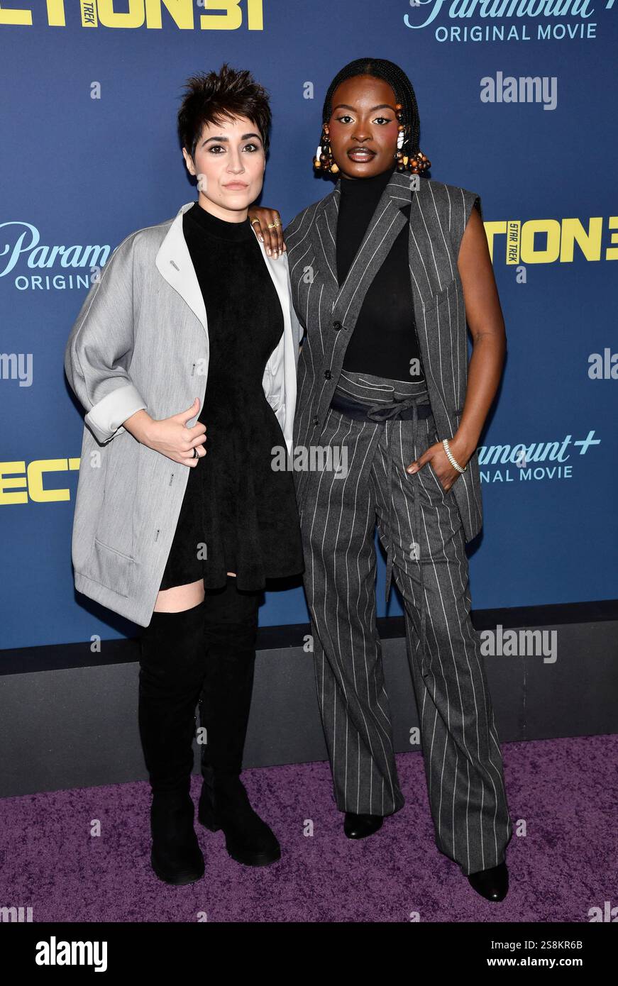 Melissa Navia, left, and Celia Rose Gooding attend the Paramount+ ...
