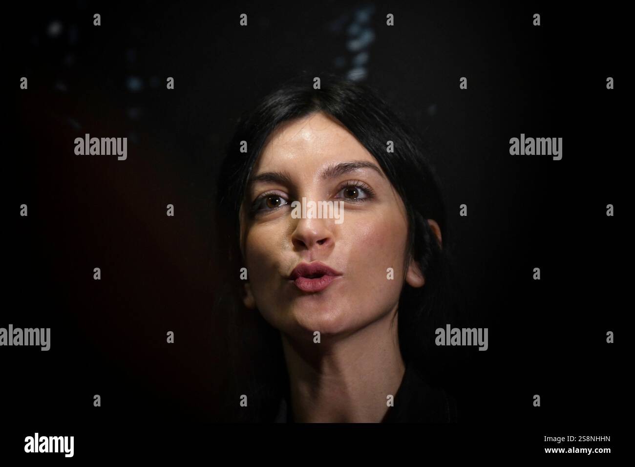 The singer La Tania during an interview for Europa Press, at the SONY ...