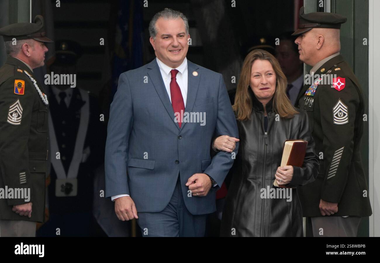 FILE - Florida's Chief Financial Officer Jimmy Patronis and his wife ...