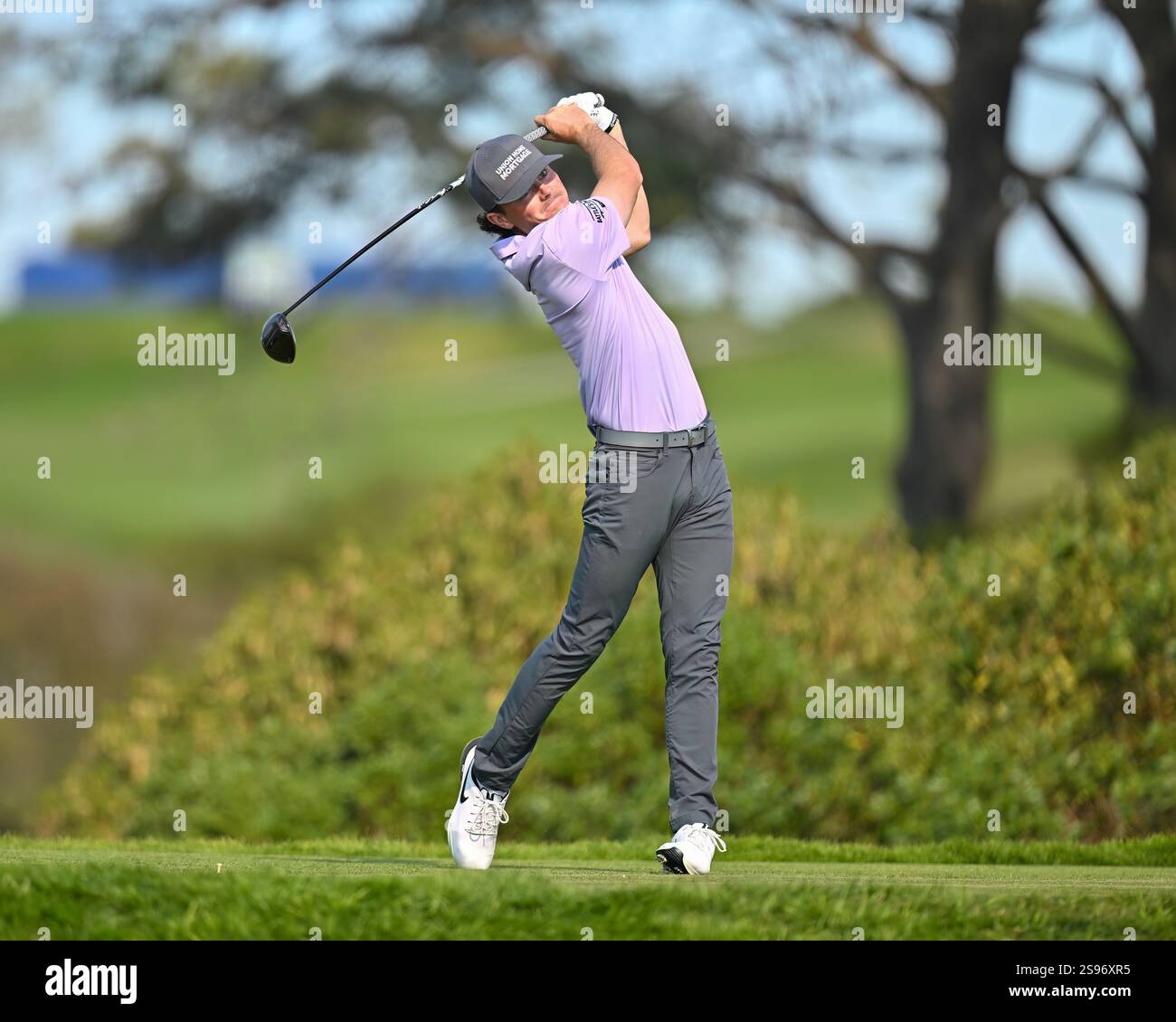 Le 24 janvier 2025 : Luke Clanton s'est lancé sur le 5e trou lors de la ...