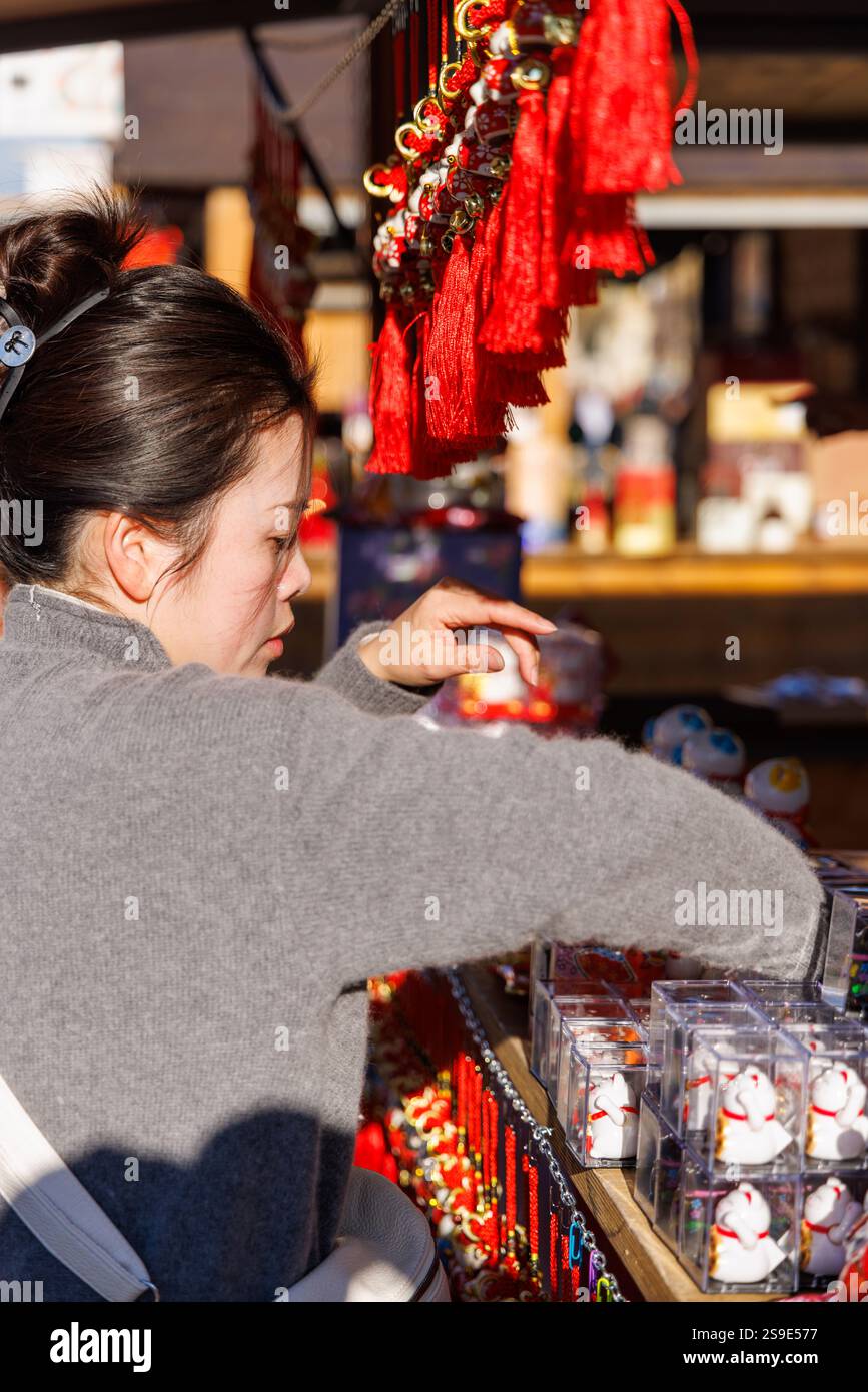 Barcelone - Espagne, 25 janvier 2025 : les stands de Street food ...