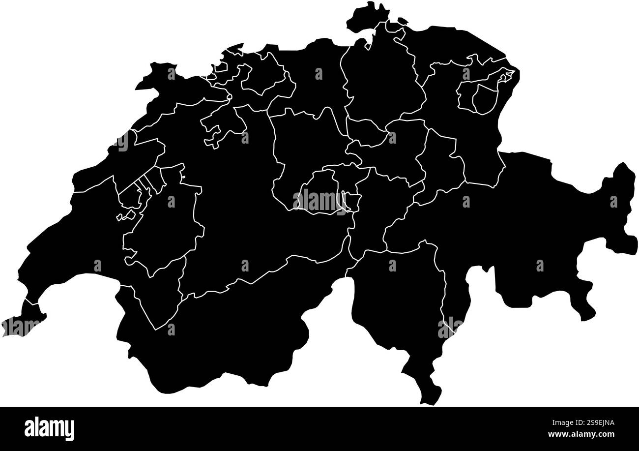 Mappa di swizerland Banque de photographies et d’images à haute ...