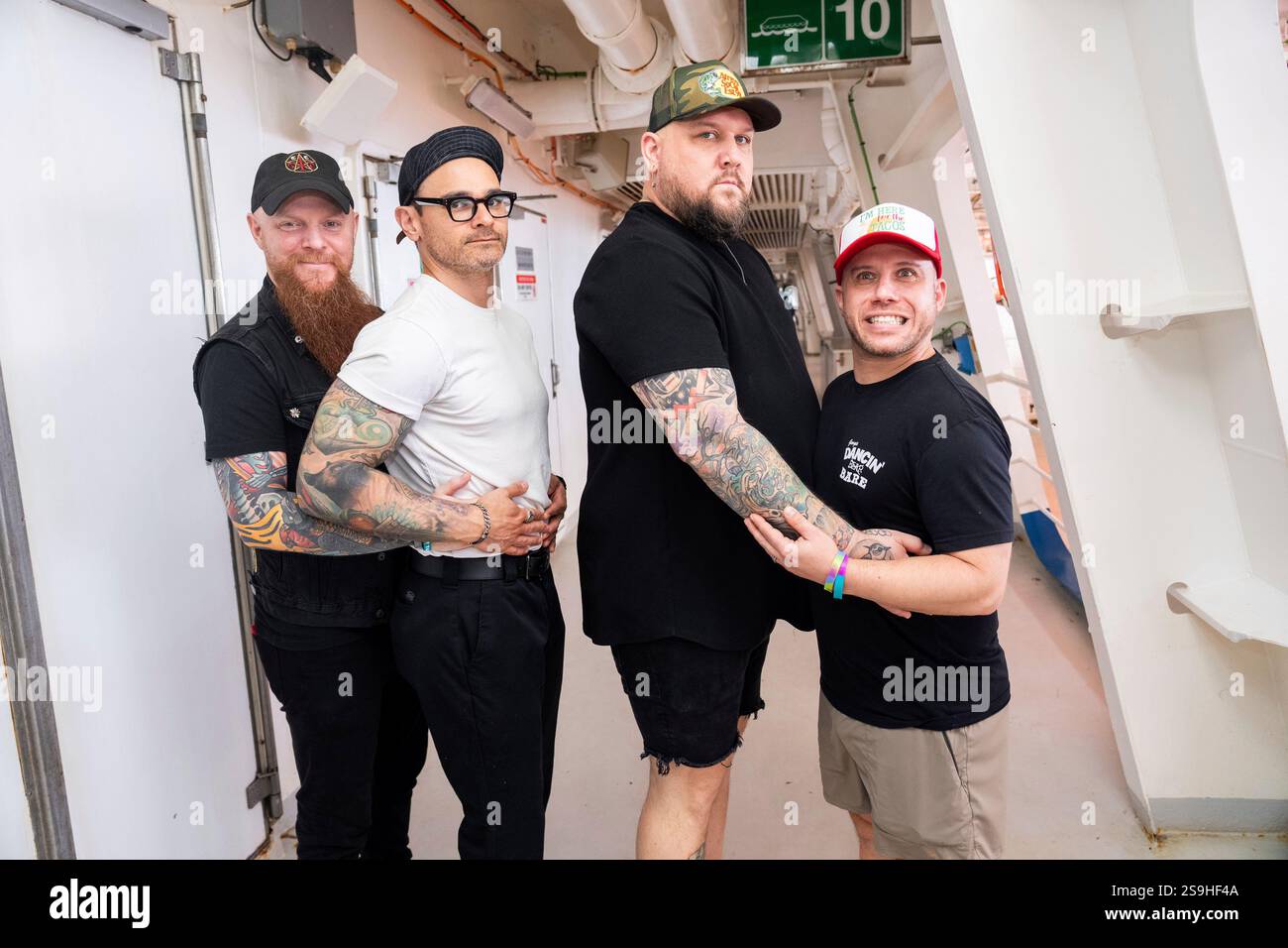 Marc McKnight, left, Travis Miguel, Dan Jacobs, and Brandon Saller of ...