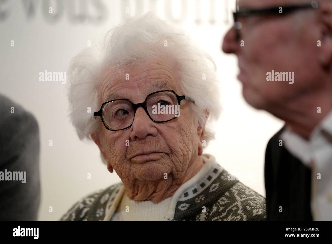 Esther Senot, a survivor of Auschwitz-Birkenau former Nazi German ...