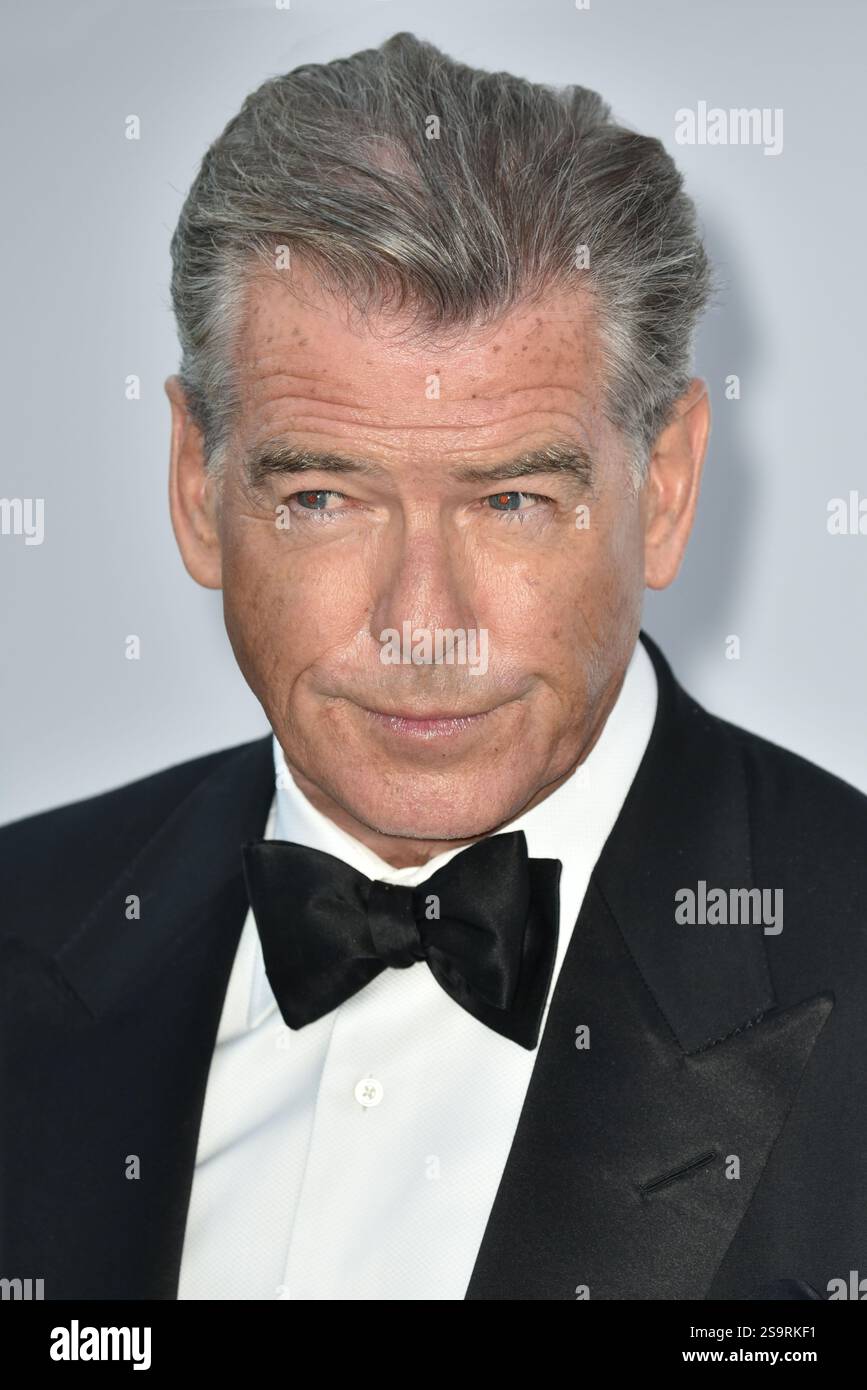 Pierce Brosnan et son épouse Keely Shaye Smitharrivals au 25e Gala ...