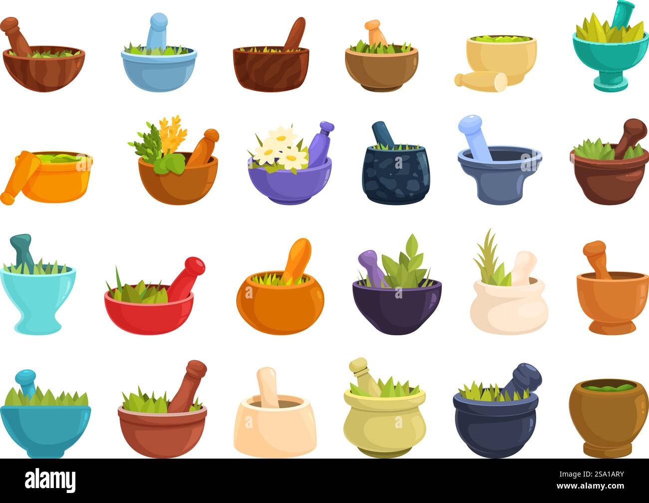 Mortier pilon animé Banque de photographies et d’images à haute ...