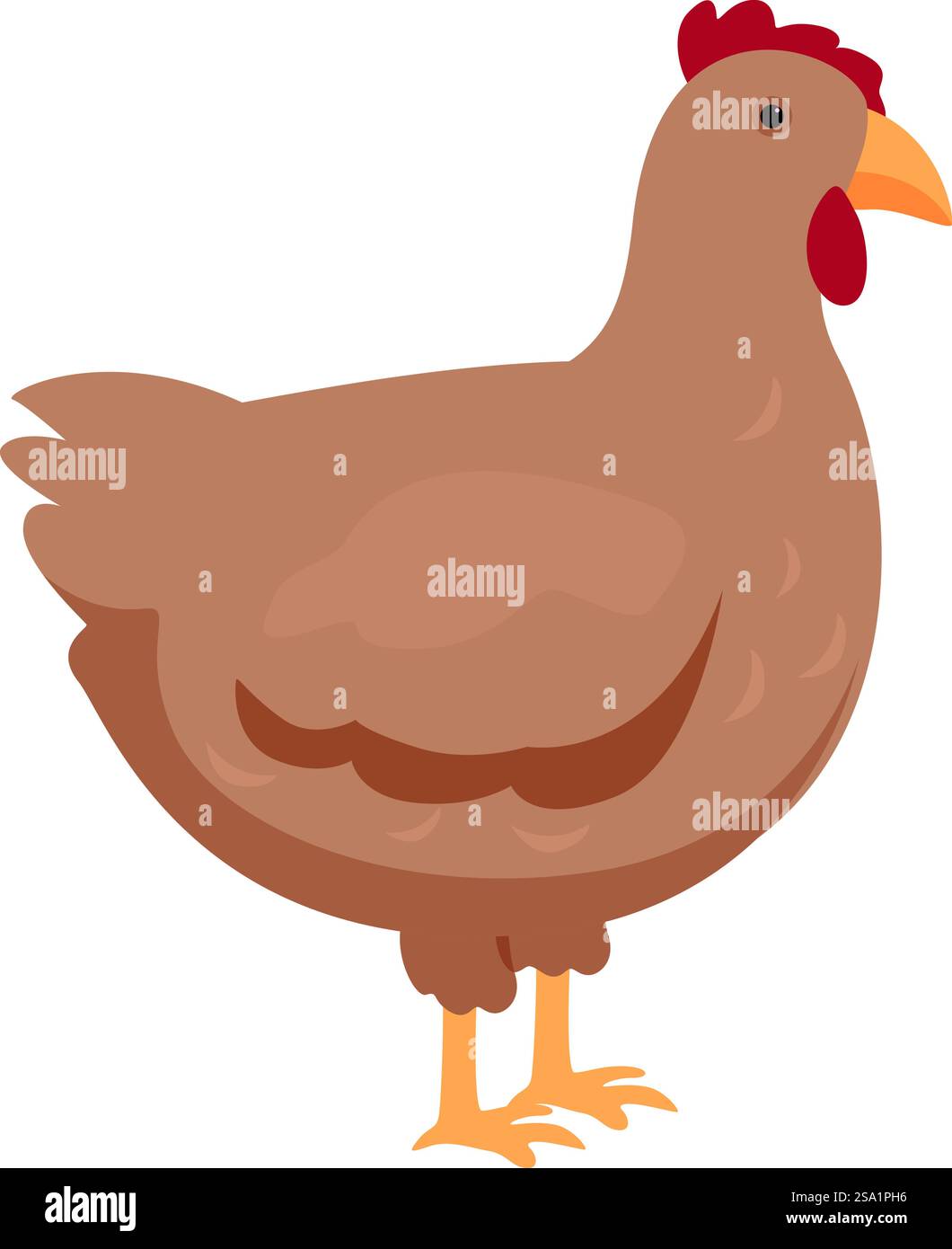 Vecteur de dessin animé d'icône de poulet de ferme. Animal oiseau ... Vecteur de dessin animé d'icône de poulet de ferme. Animal oiseau ...