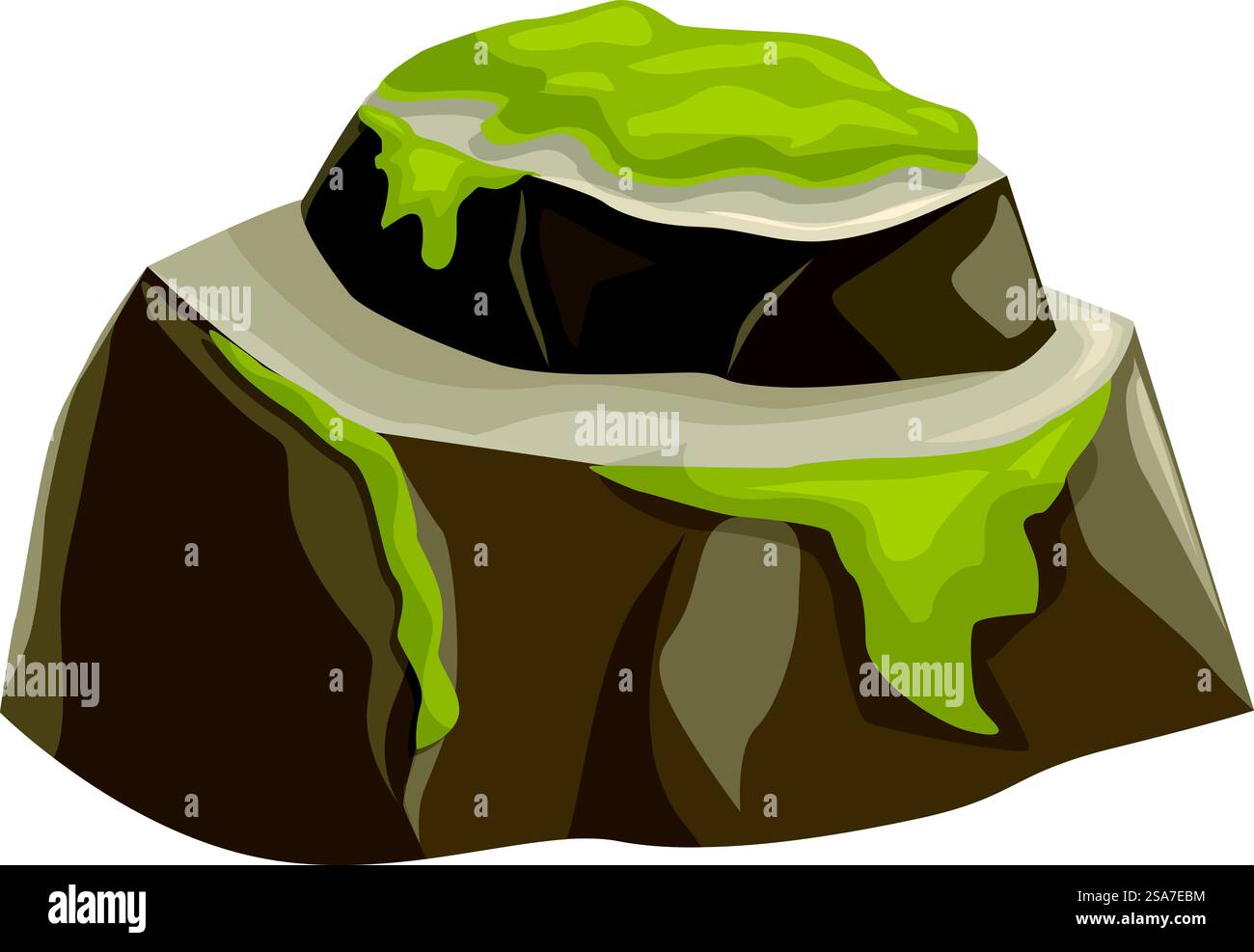 Sol couvert de mousse Banque d'images vectorielles - Alamy