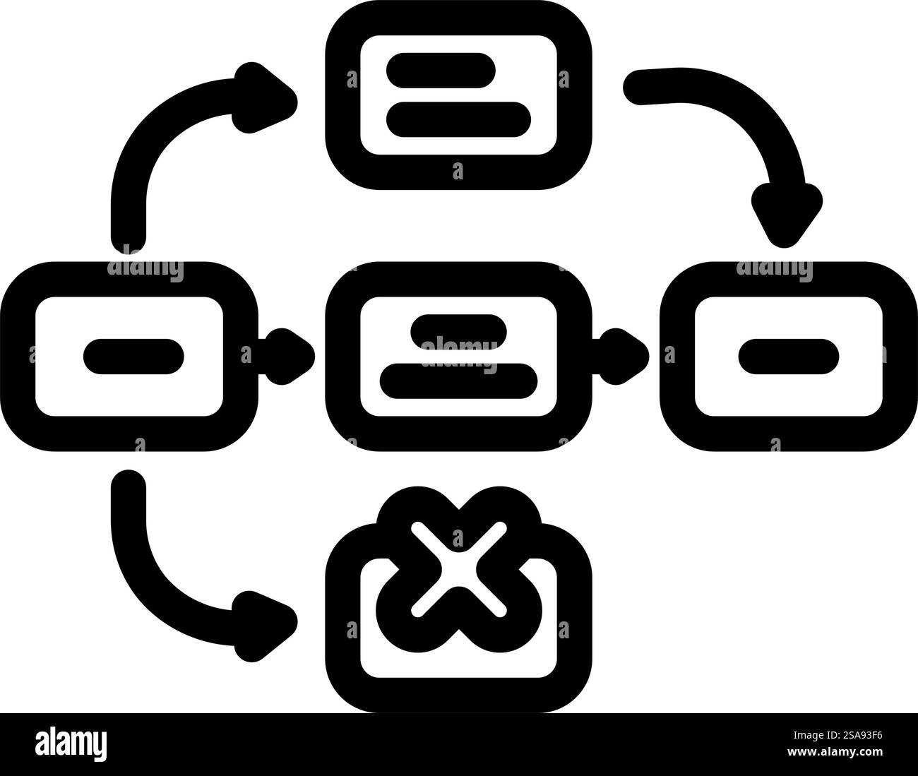 guerrilla testing ux ui design line vector. guerrilla testing ux ui ...