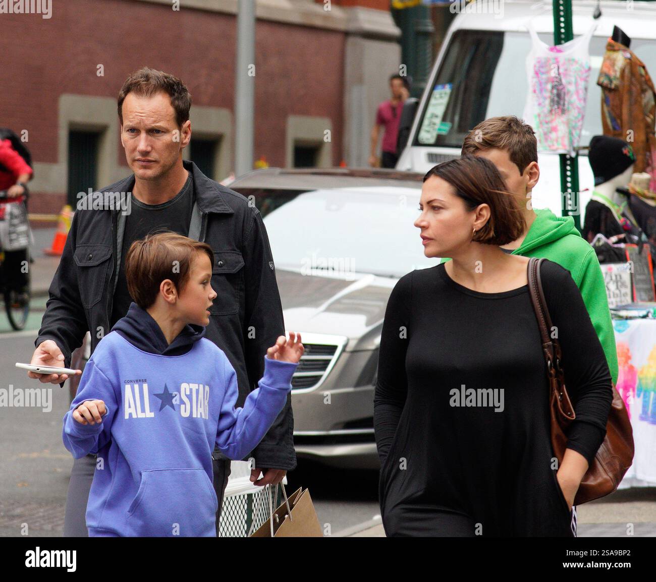 L'acteur Patrick Wilson, sa femme Dagmara Domińczyk et leurs enfants ...