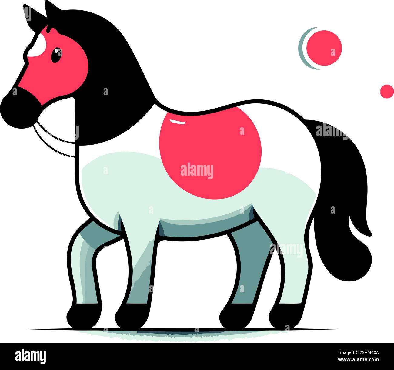 Cheval cartoon Banque d'images vectorielles - Alamy