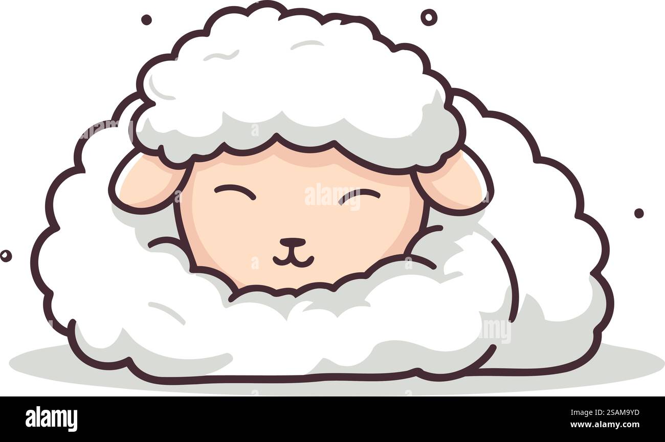 Smiley sheep Banque d'images vectorielles - Alamy