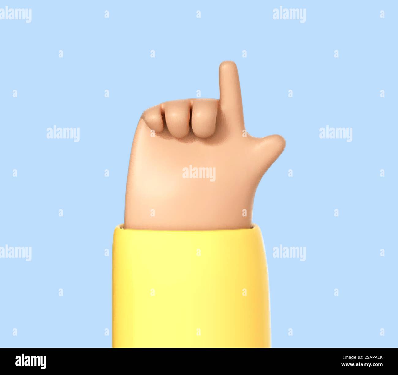 Doigt pointé sur la main Banque d'images vectorielles - Alamy