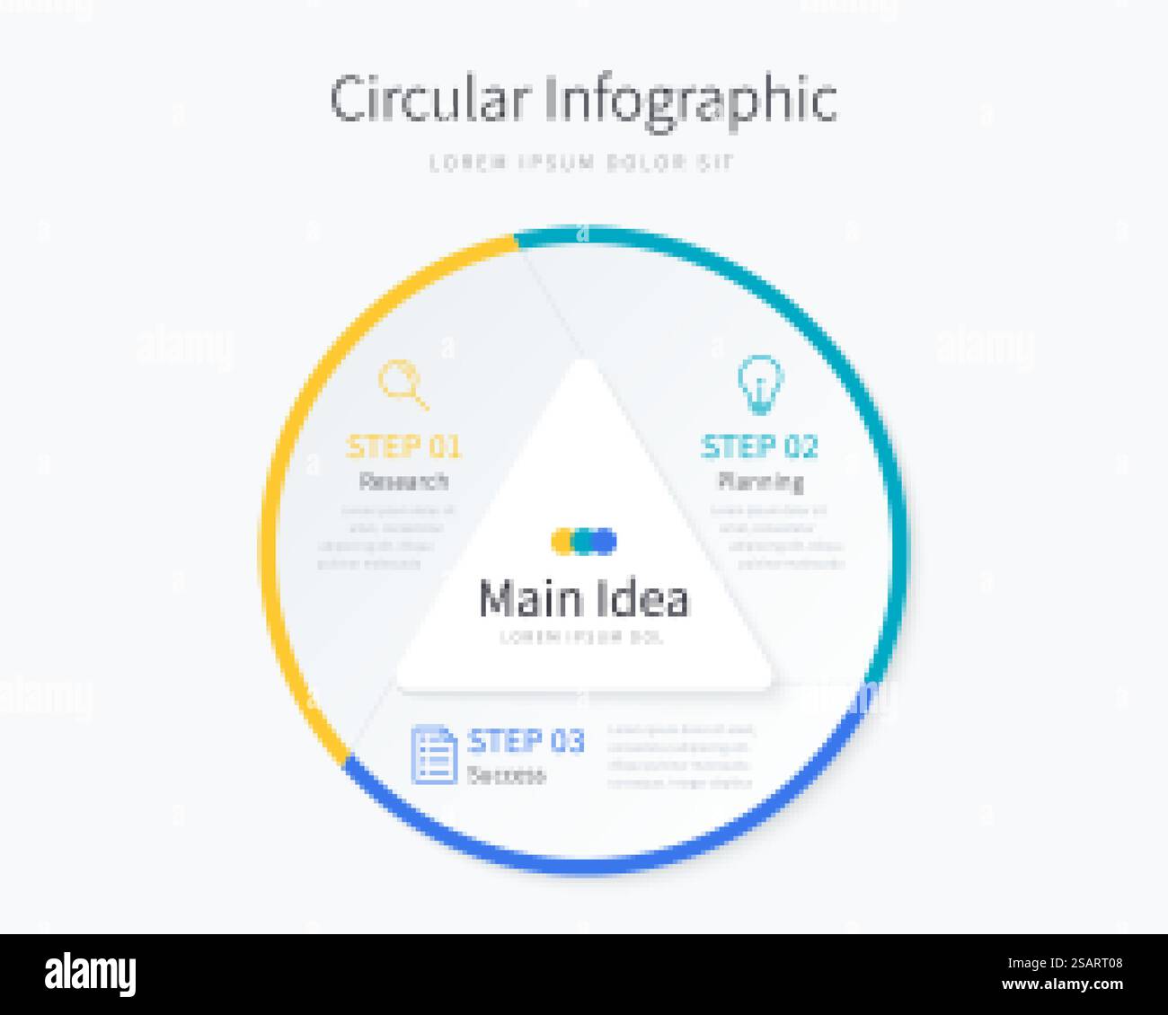 Infographie de planification Banque d'images détourées - Alamy
