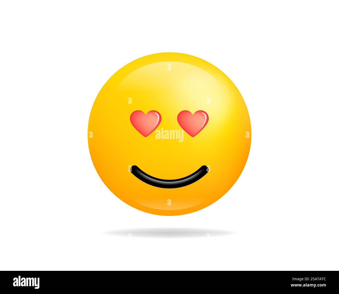 Dessin coeur avec yeux Banque d'images détourées - Alamy